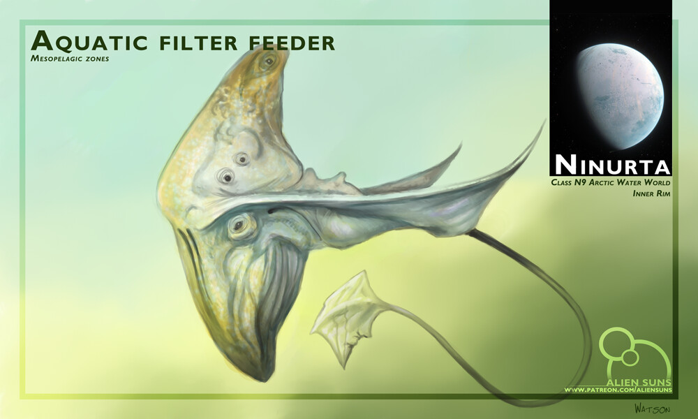 ArtStation - Aquatic Filter Feeder concept