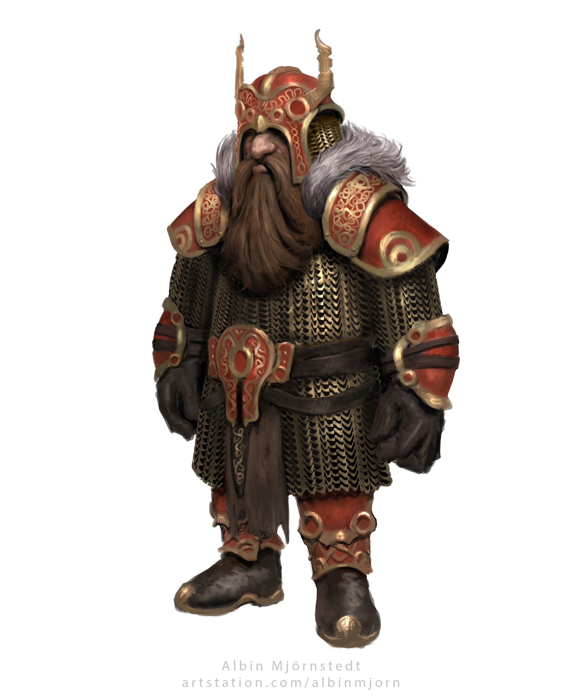 ArtStation - Armored Dwarf