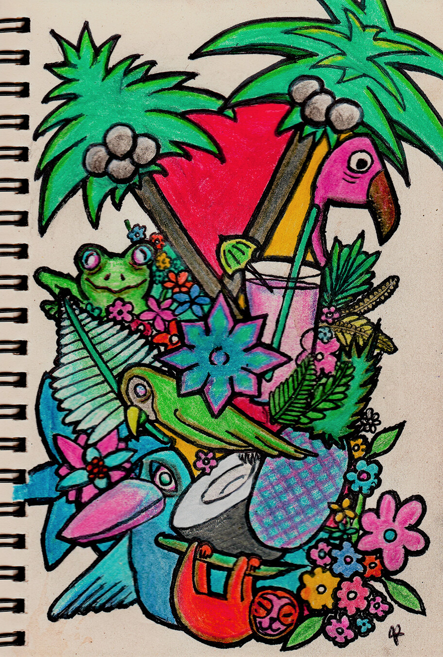 ArtStation - Tropical Doodle