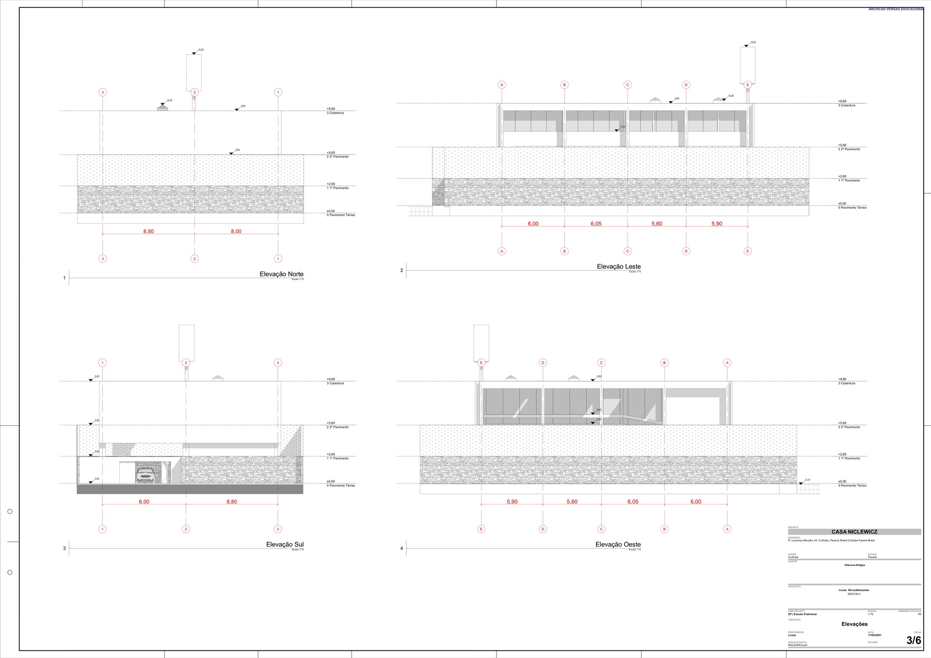 Lucas Skruzdeliauskas - 2021 // ARCHICAD LEARNING #3 - NICLEWICZ