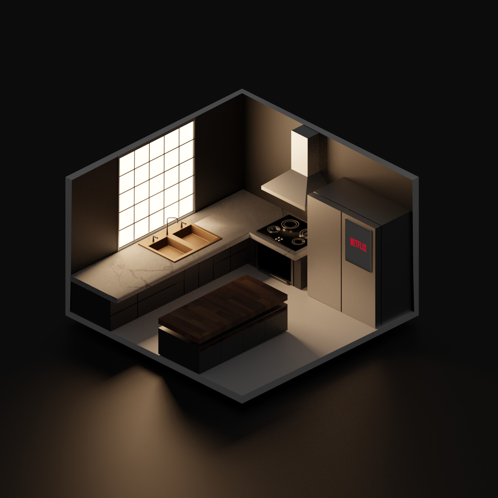 ArtStation - Isometric Kitchen