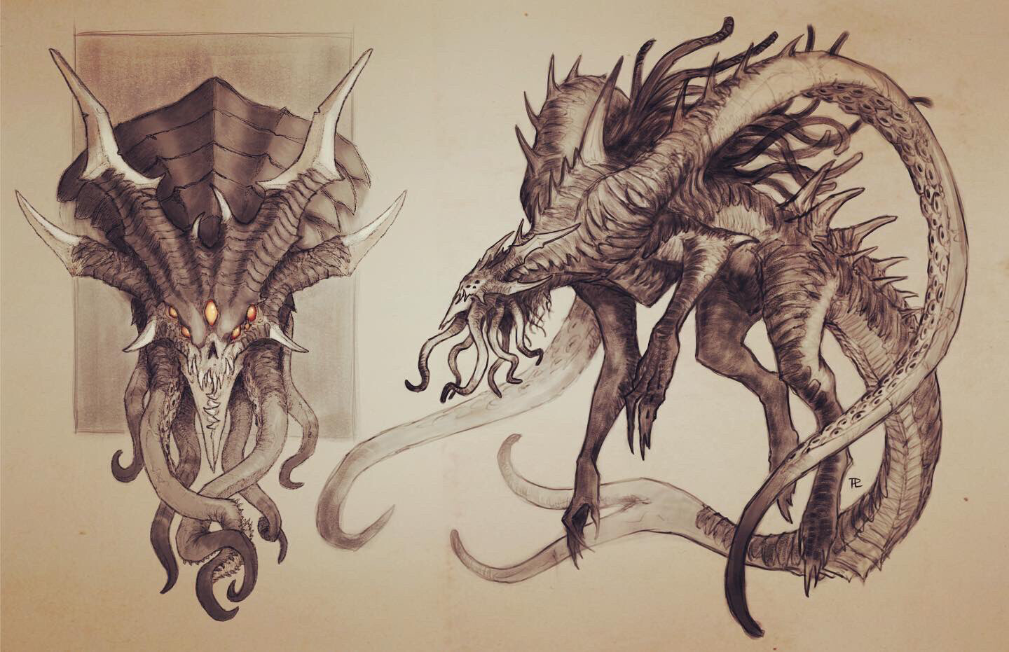 ArtStation - Dragon Sketches