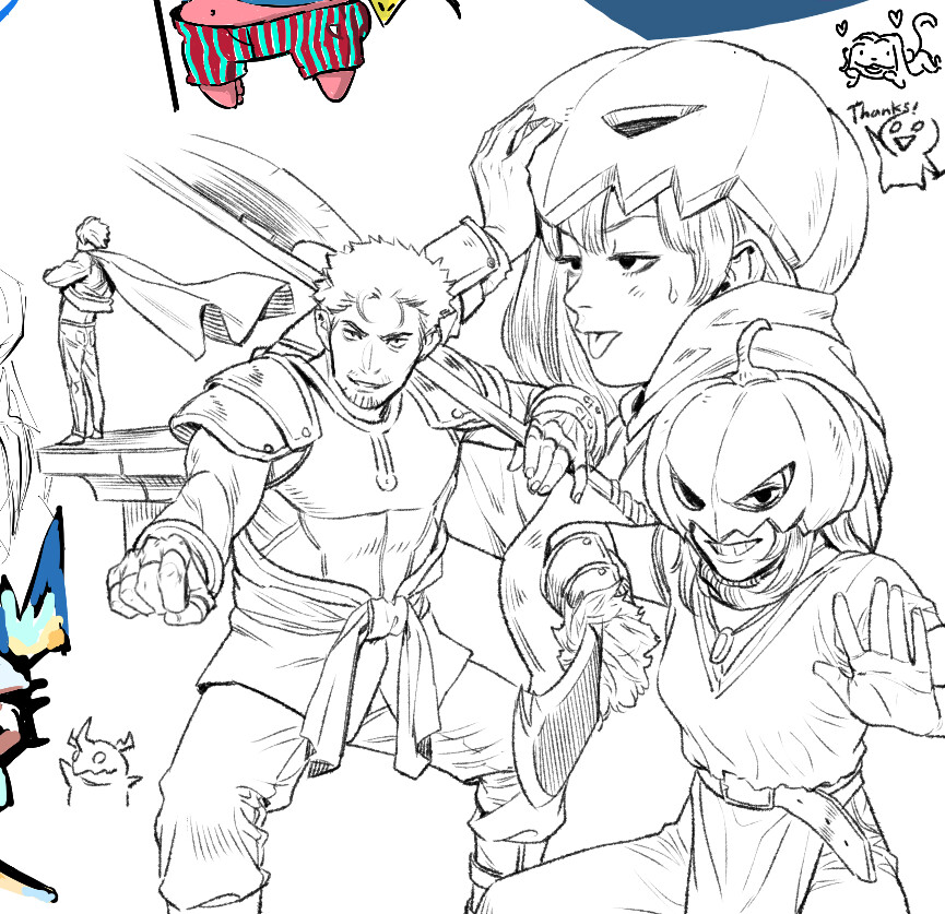 Rio Skywalker - Group drawings through Magma Studio