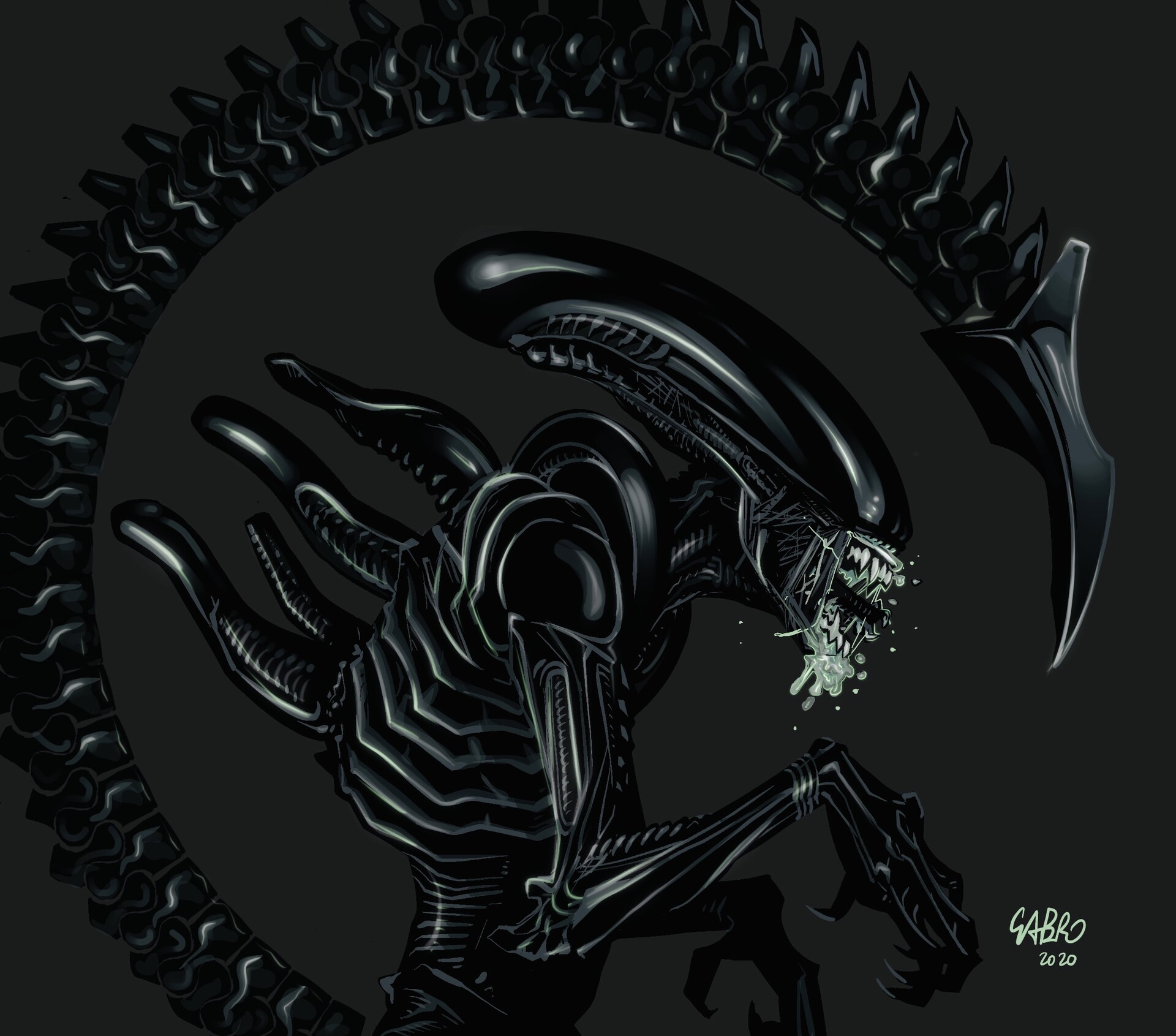 ArtStation - Xenomorph from the Alien saga