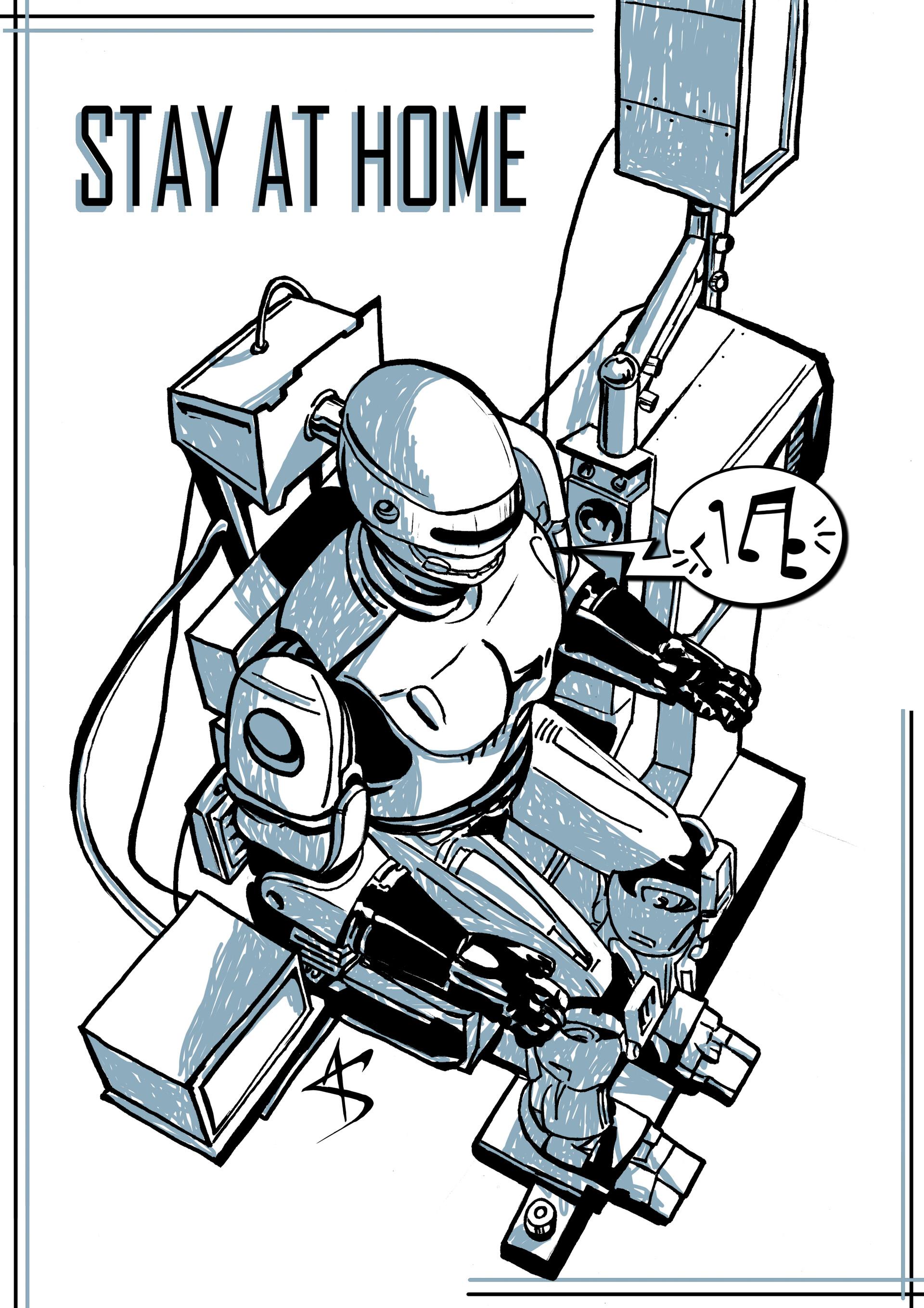 ArtStation - Stay at home, bro