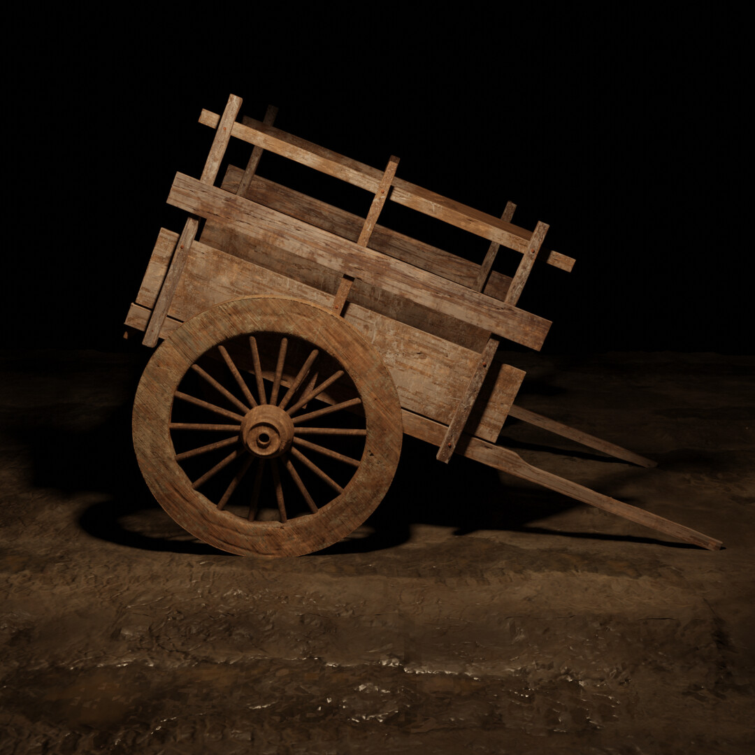 ArtStation - Wooden cart