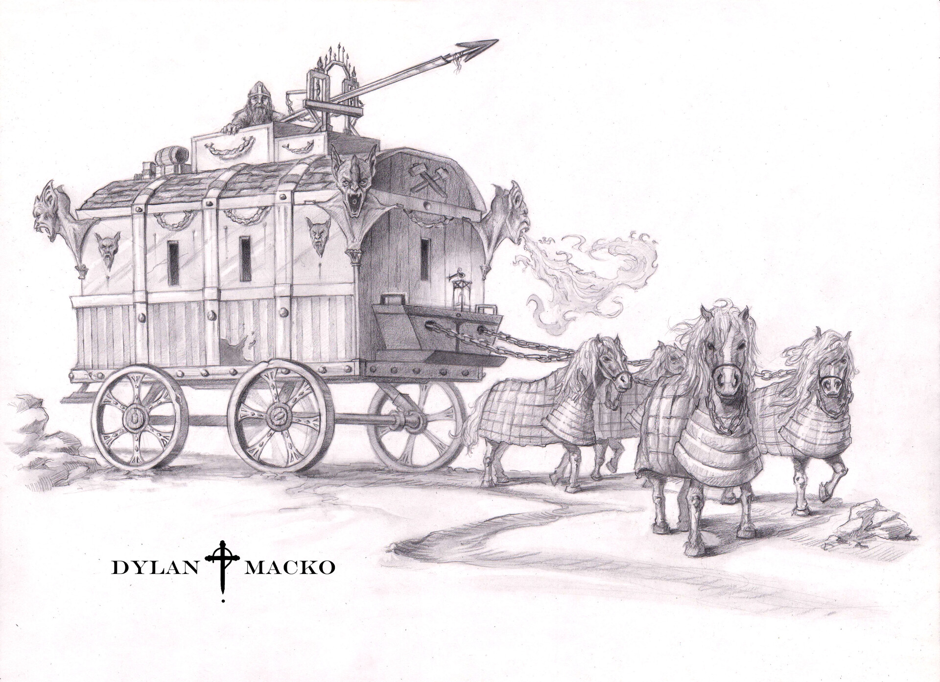 ArtStation - Dwarf War Wagon - Felldom