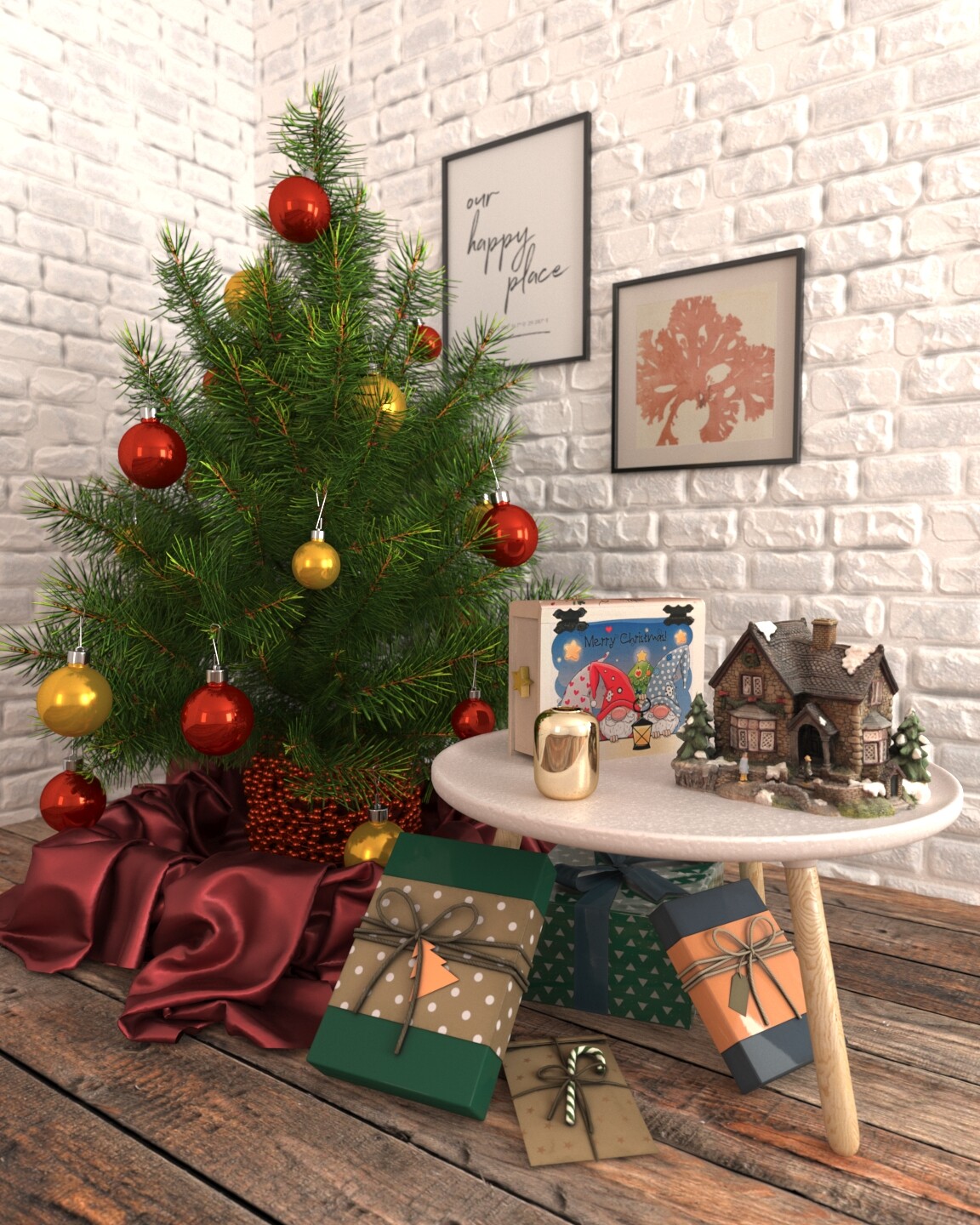 ArtStation - Christmas scene