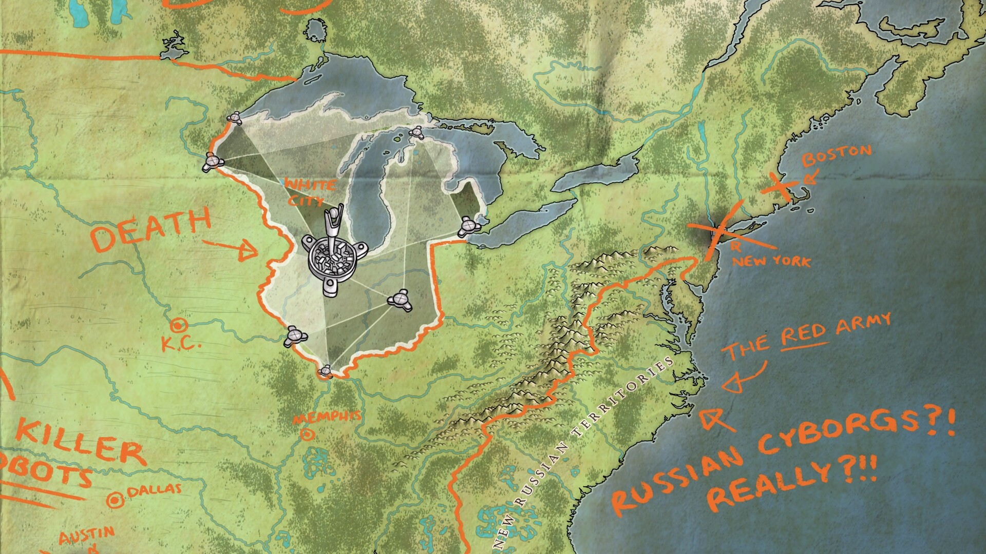 James Nalepa - Post apocalyptic North America, a commission for a sci ...