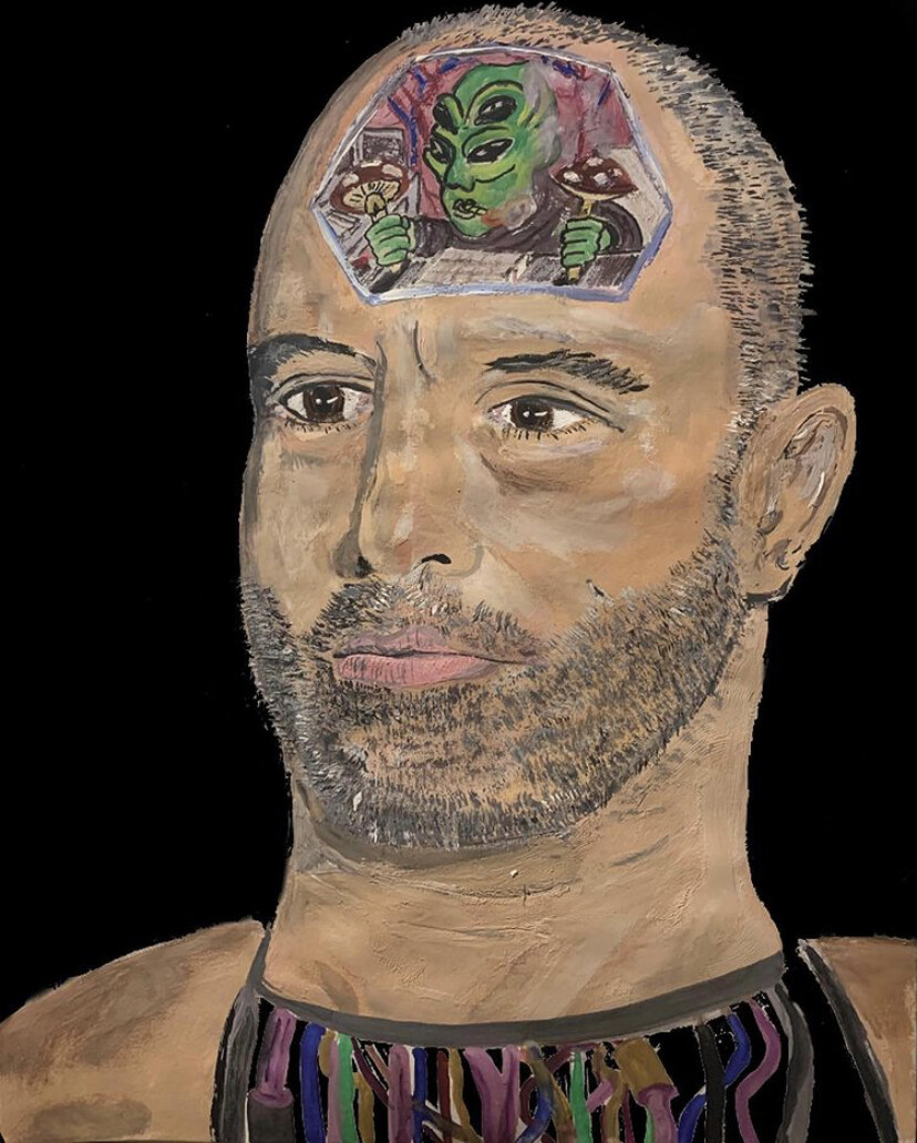 ArtStation - Joe Rogan Alien portrait