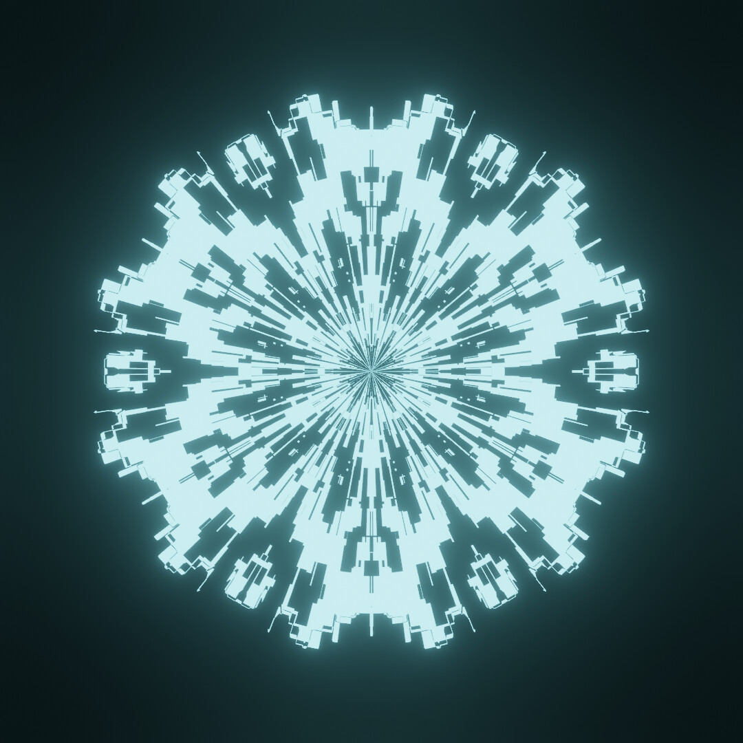 b-init - Procedural Snowflake Generator.