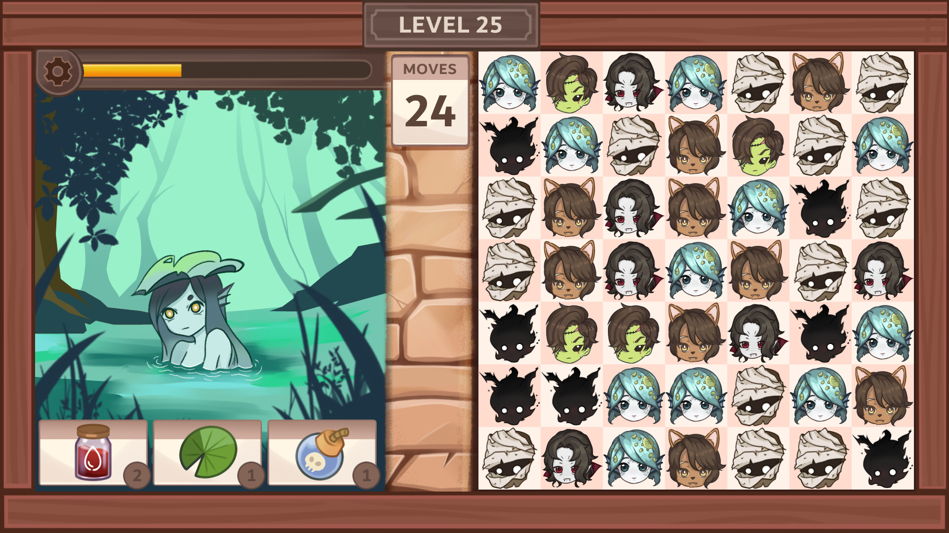 ArtStation - Monster theme Match 3 UI