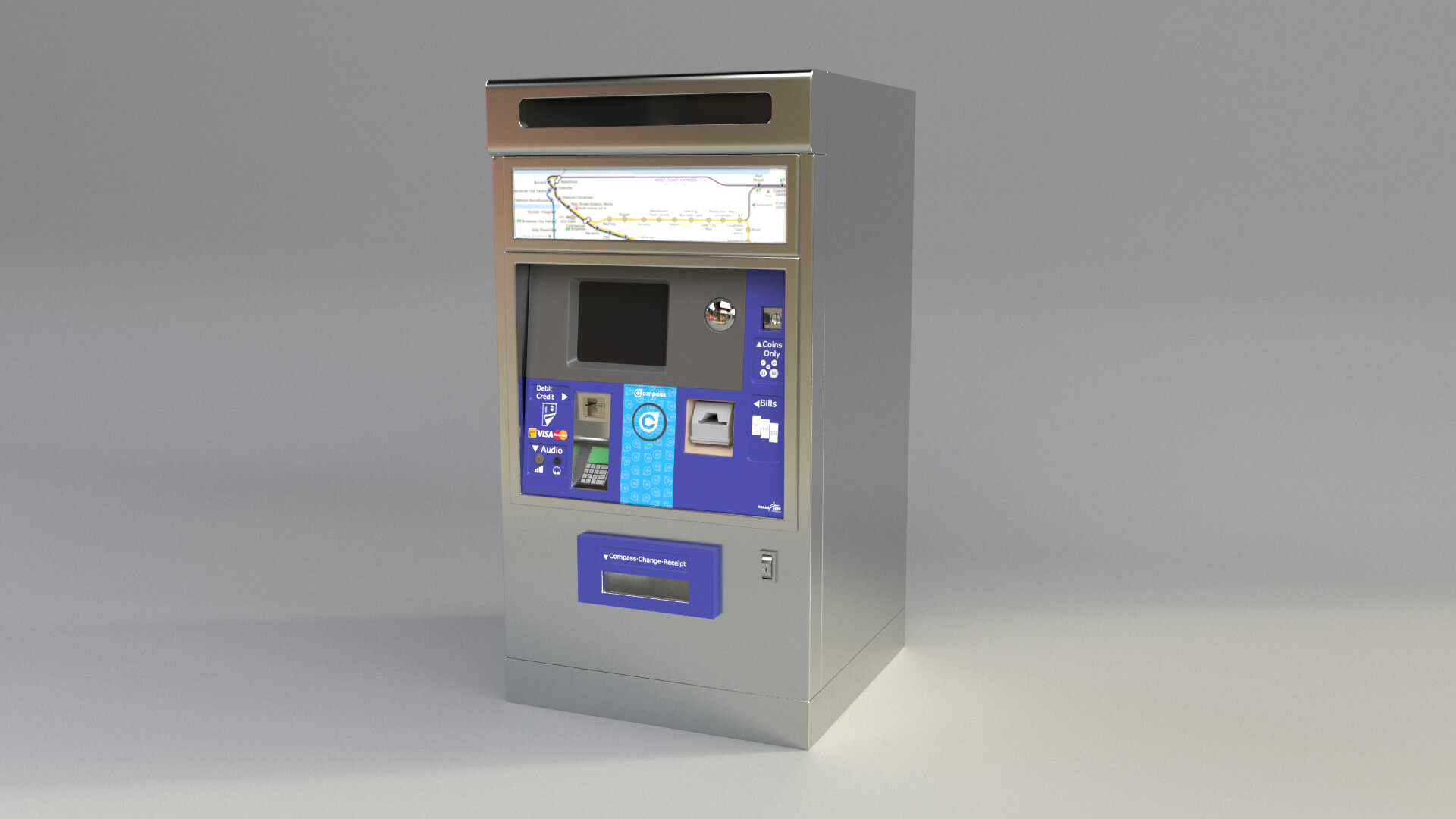 ArtStation - Daily modelling - Day12 Ticket Vending Machine