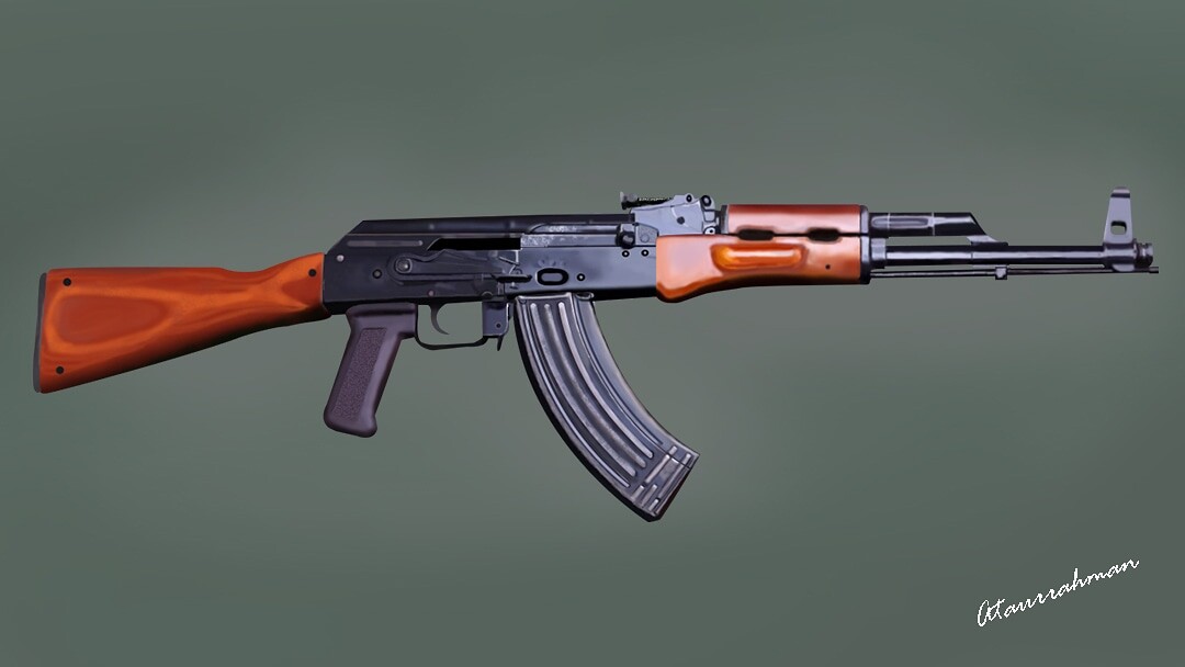 ArtStation - Ak47 Digital painting