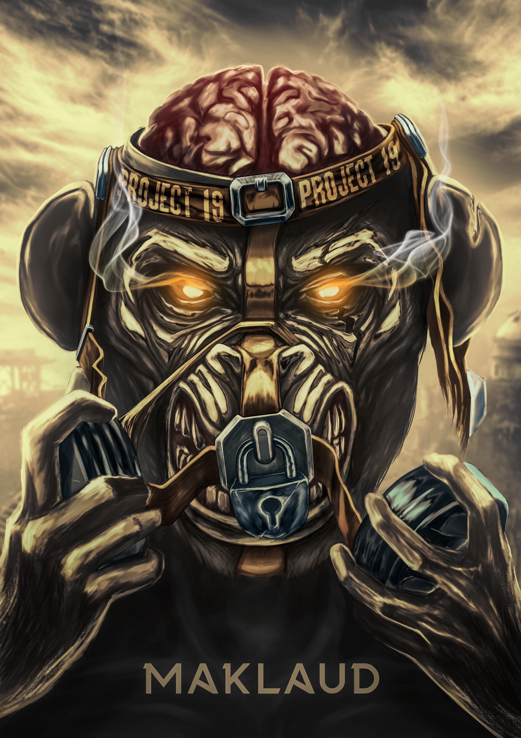 ArtStation - MAKLAUD PROJECT 19 ANGRY MONKEY