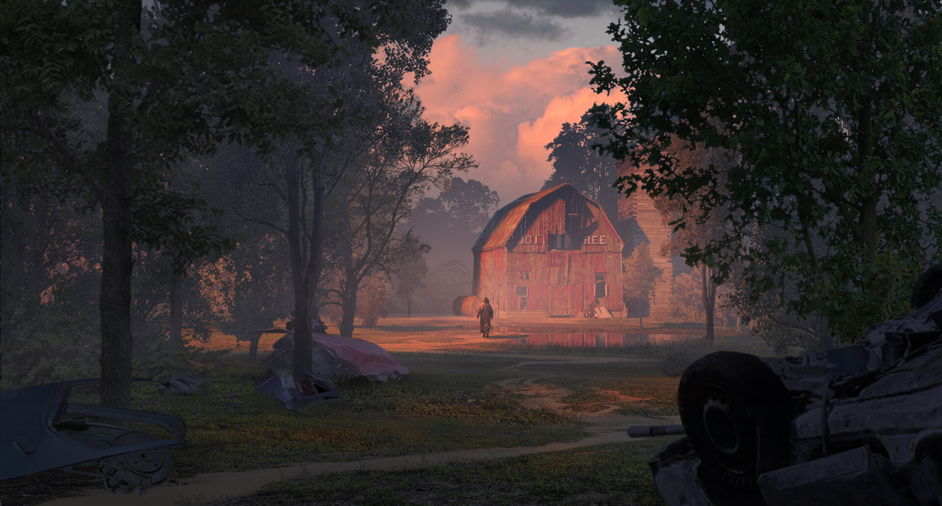 ArtStation - Post Apocalyptic Environment - Barn (3/3)