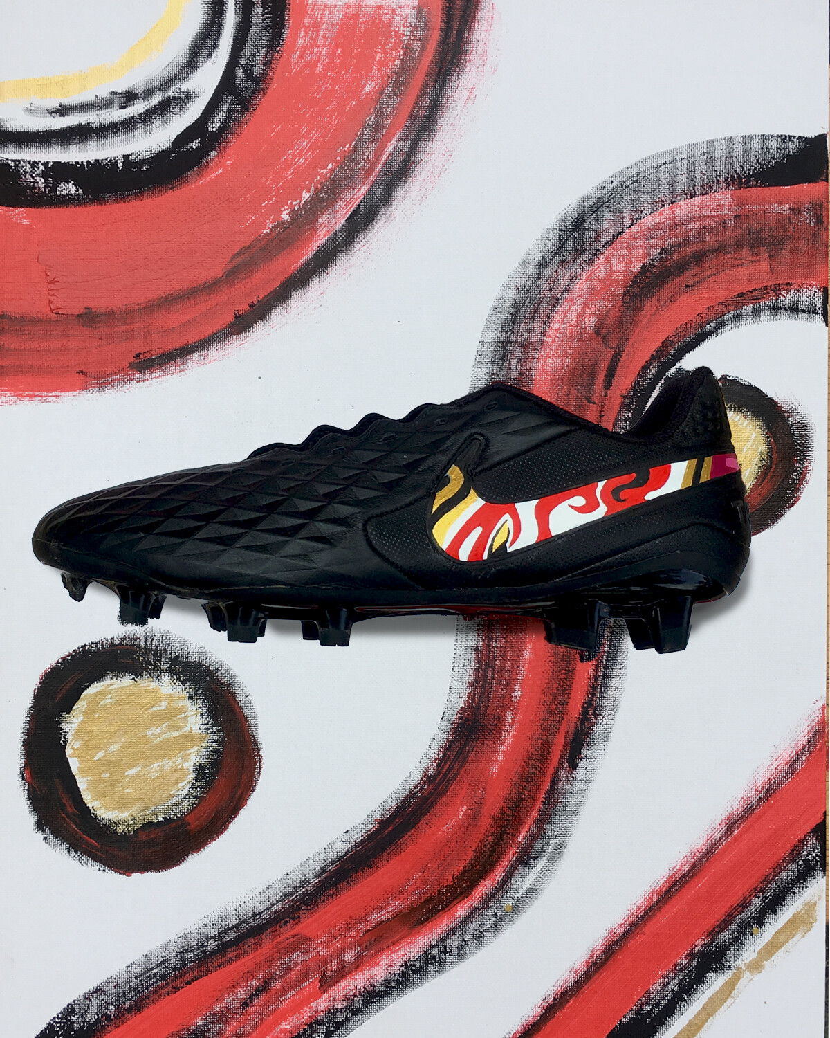 ArtStation - "Kabuki" football cleats custom design