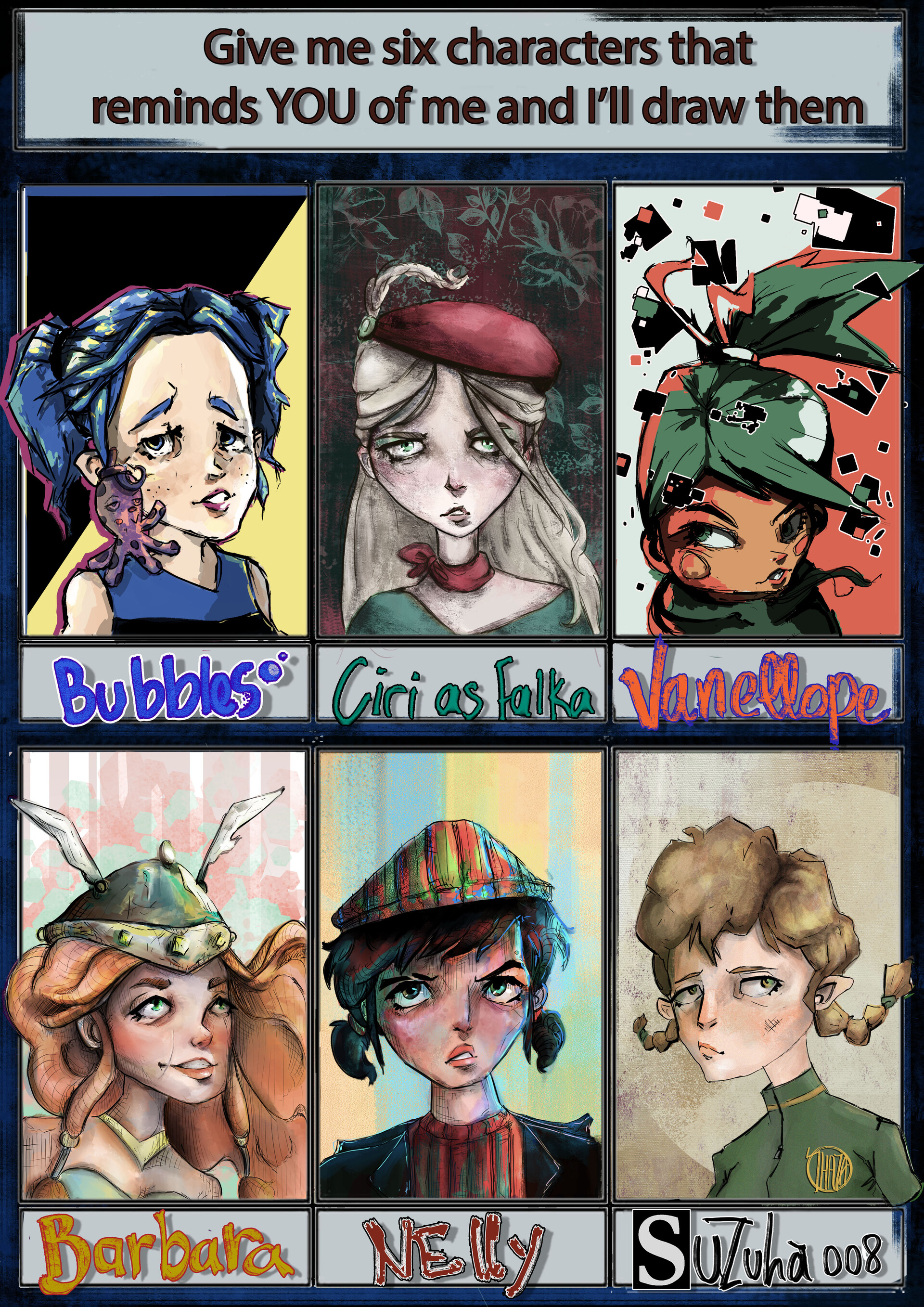 ArtStation - 6 Fanarts (Ciri-Suzuha-Ashley-Barbara-Bubbles-Vanellope)