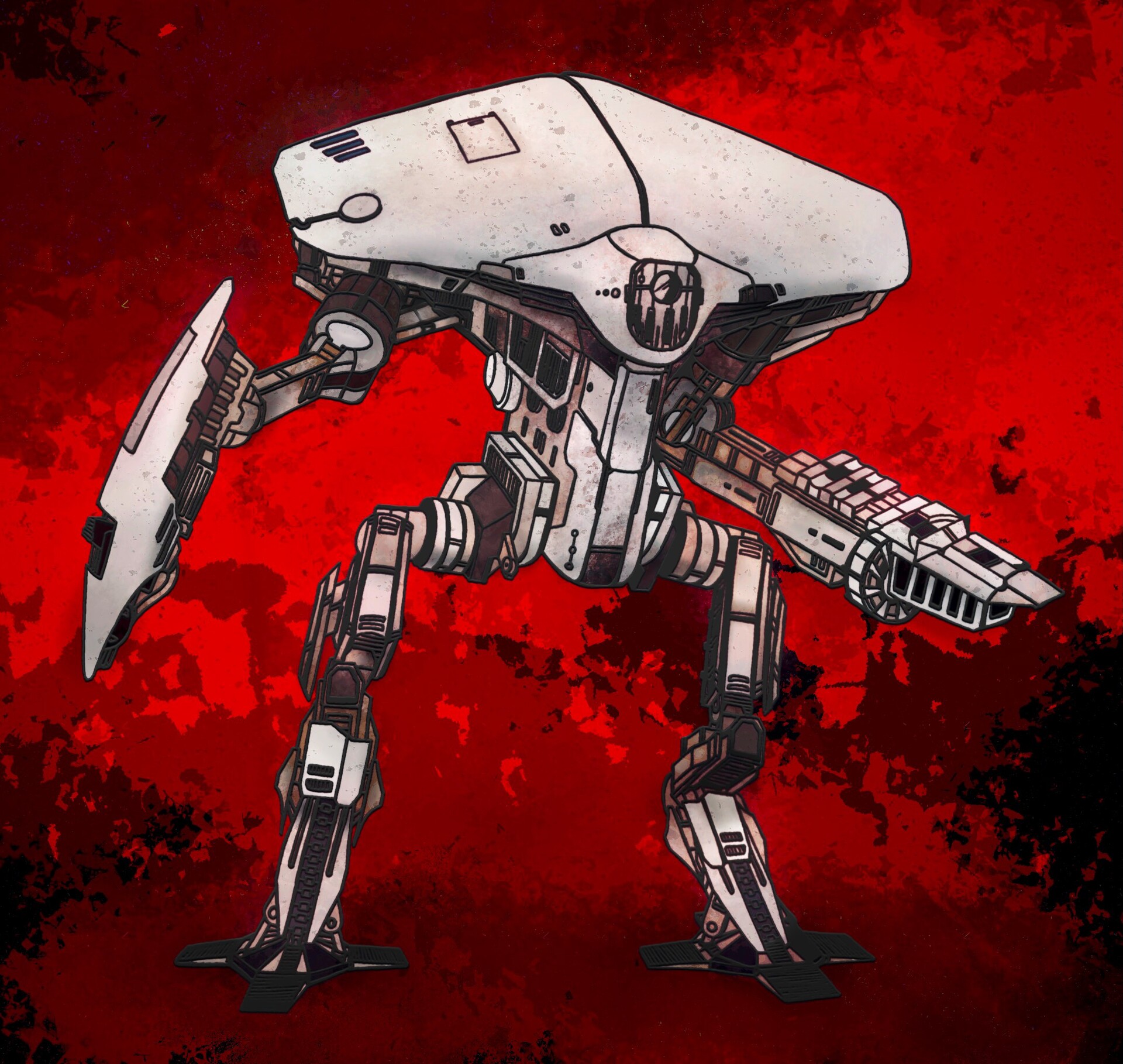 ArtStation - Sketchbook Artwork 2 - Mech Droid