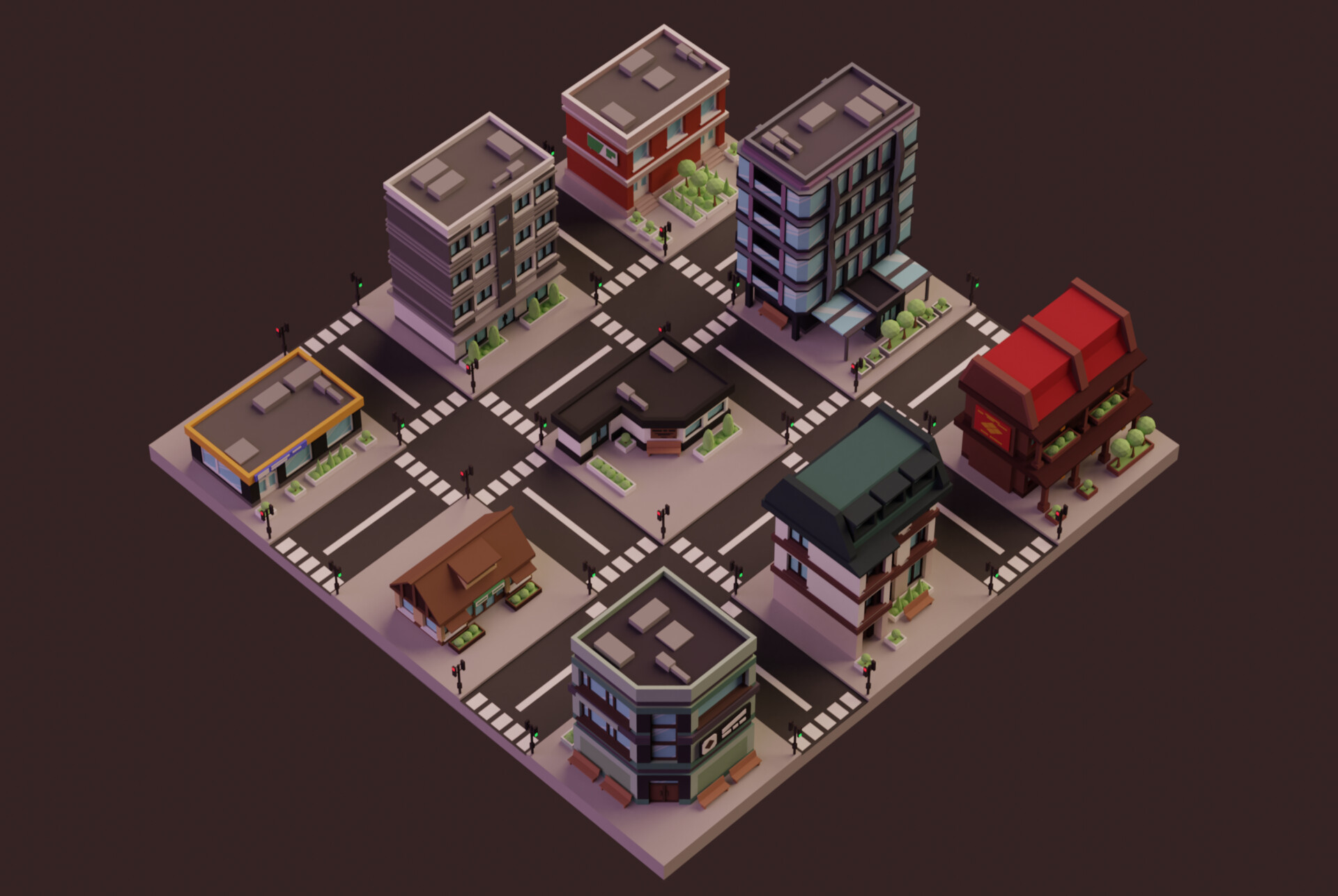 ArtStation - City Buildings (LP)