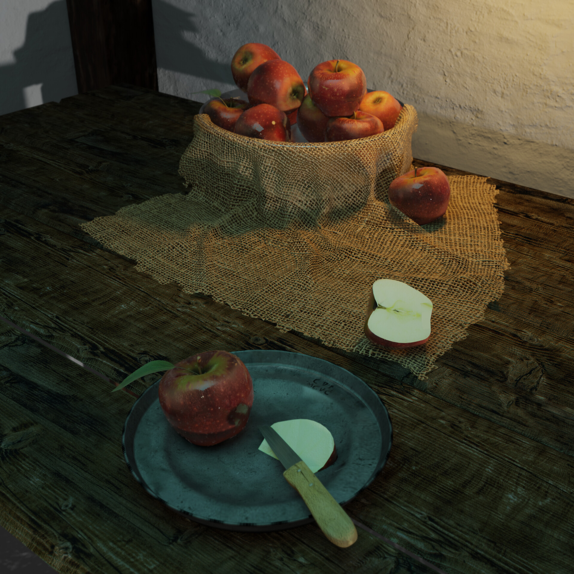 ArtStation - Apples on a Table