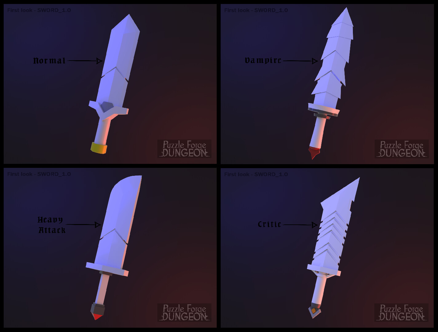 ArtStation - Part of weapons - "Puzzle Forge Dungeon"