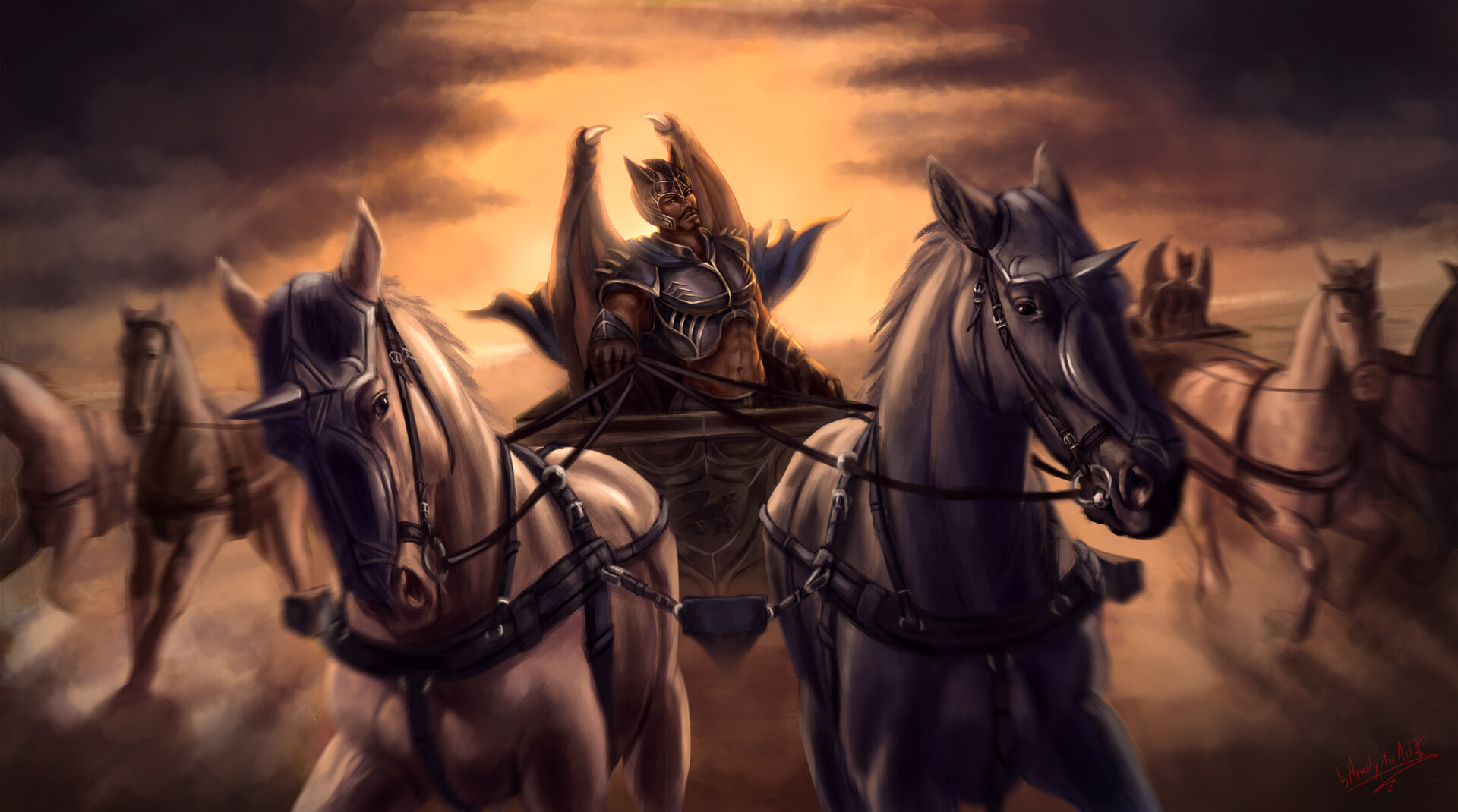 ArtStation - Wordenian Tarot - The Chariot