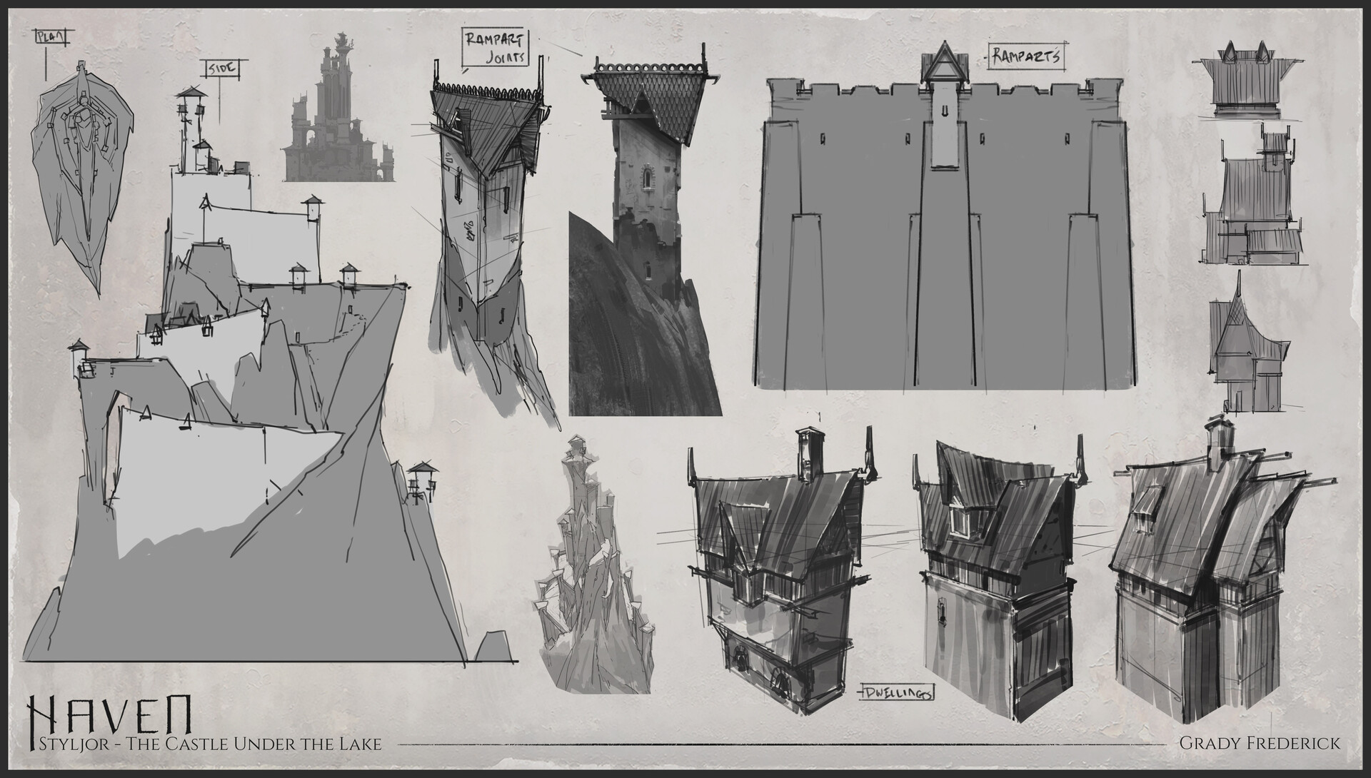 Grady Frederick - Haven - Styljor, The Castle Under the Lake