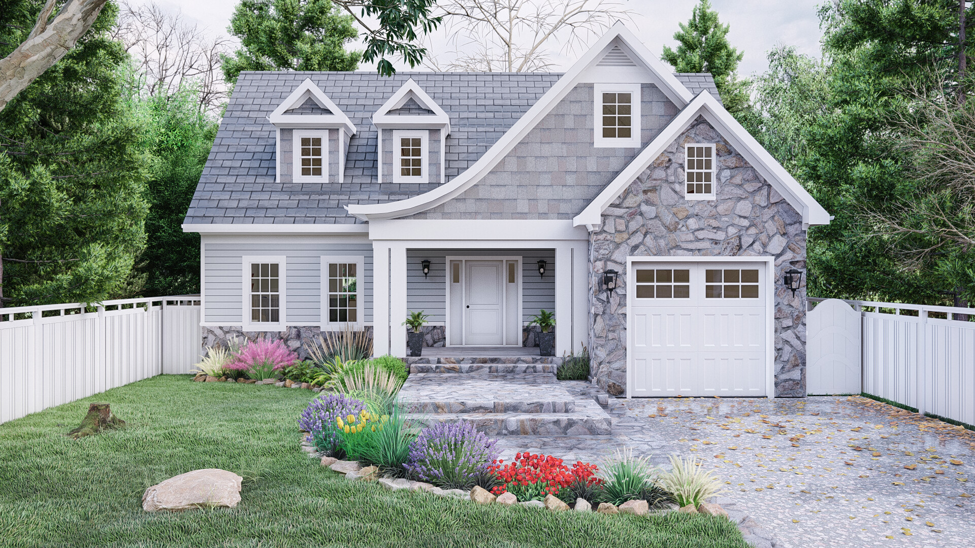 ArtStation - American cottage