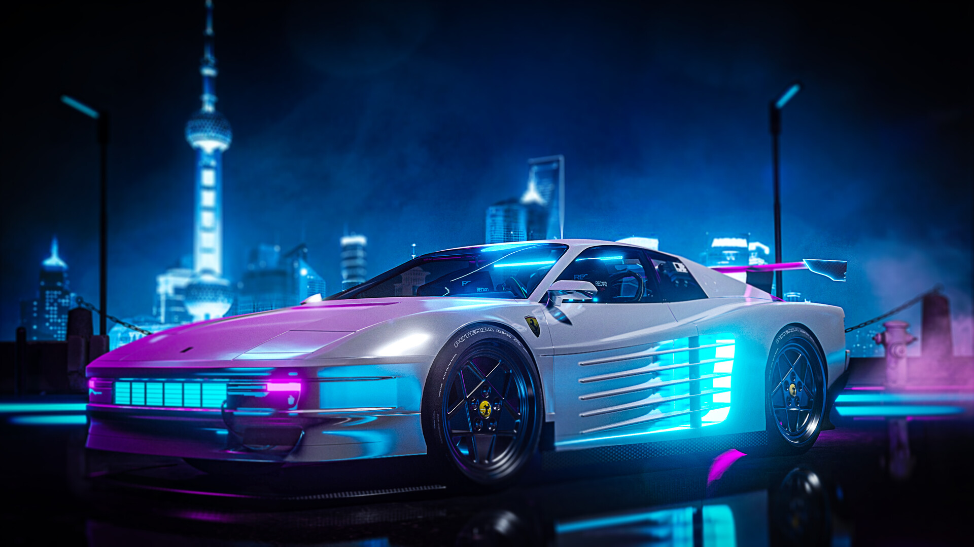 ArtStation - Cyberpunked Testarossa