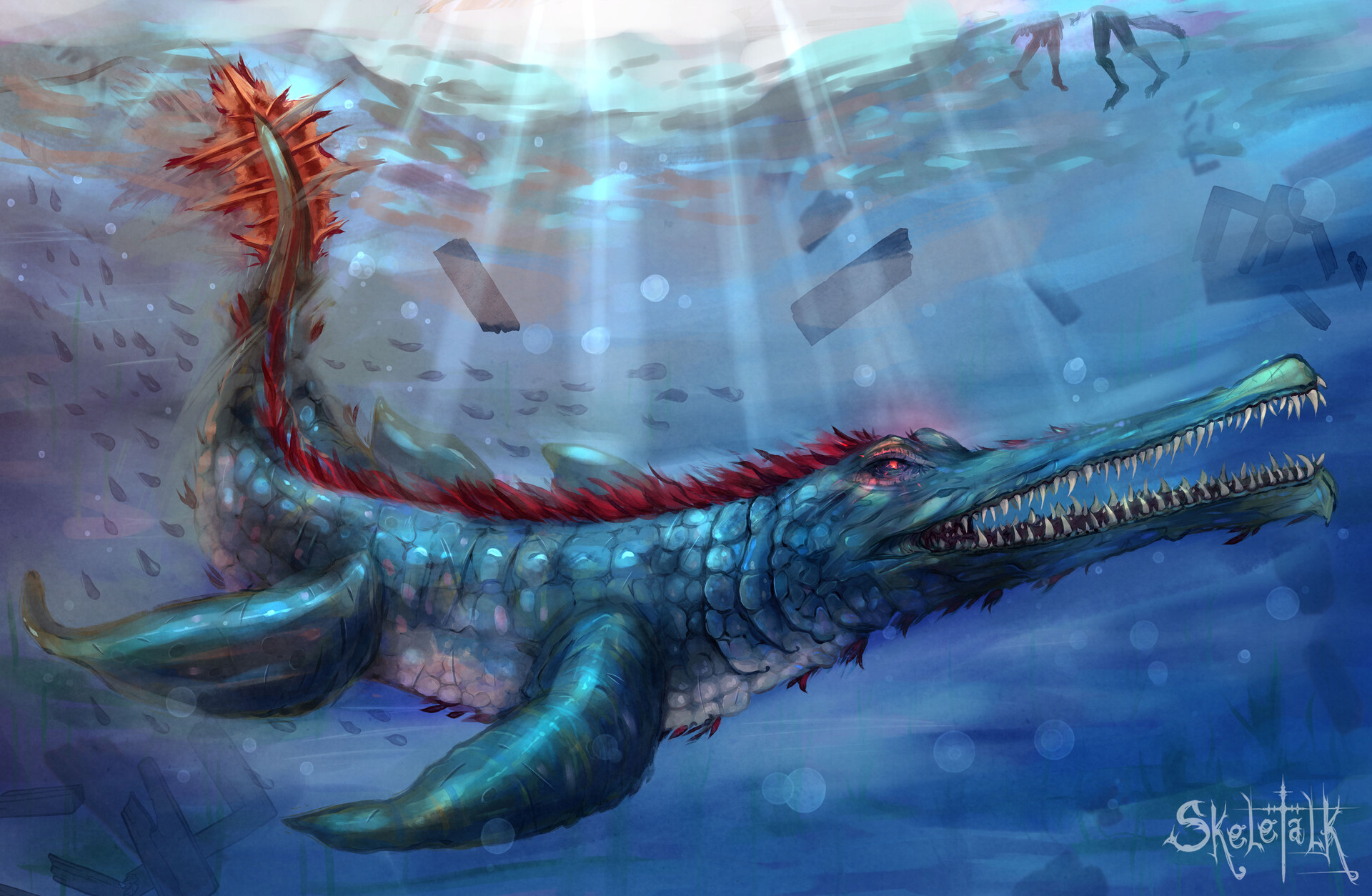 ArtStation - Elder Scrolls Rare/Obscure Lore Creature Designs: The Sea ...