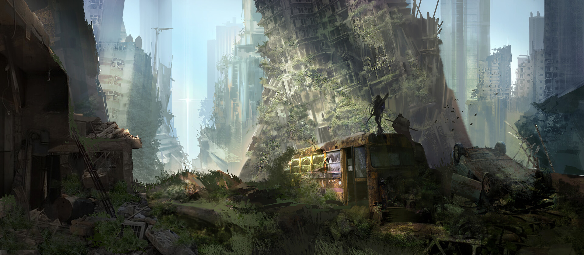 ArtStation - destroyed city