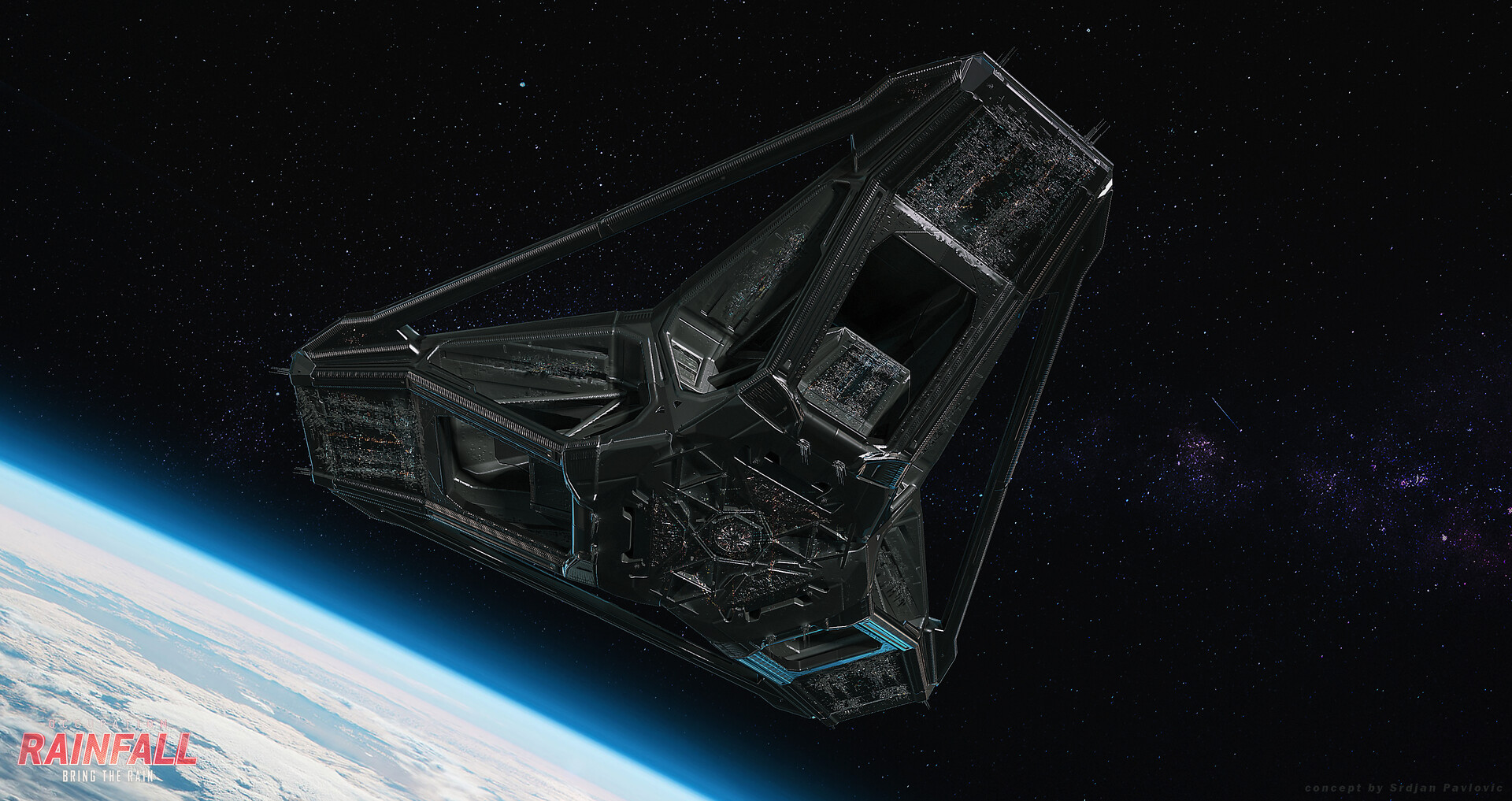 ArtStation - Alien ships - Occupation: Rainfall (2020)