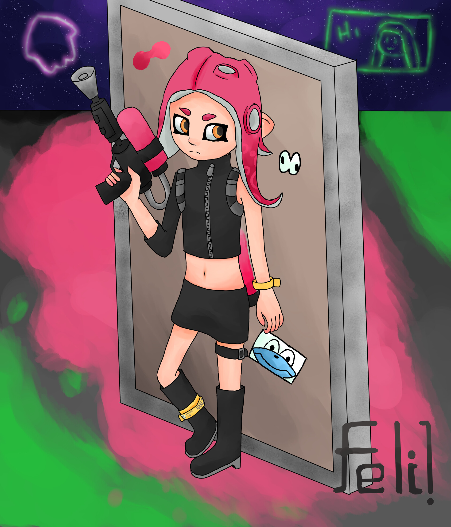 Artstation Octoling Girl Splatoon 2