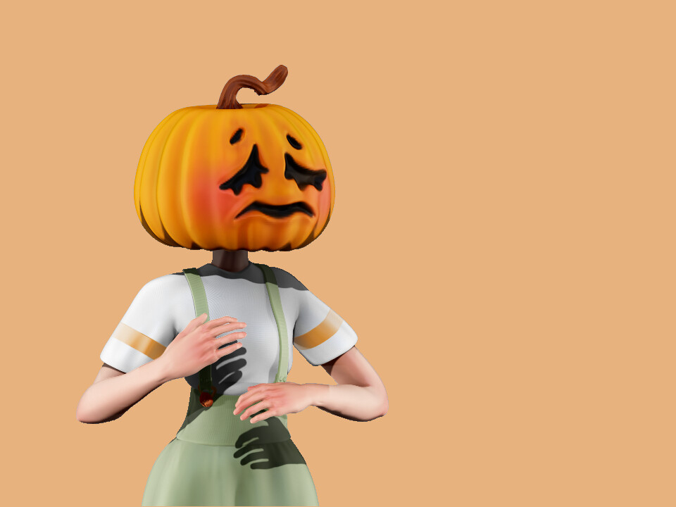 ArtStation - Pumpkin girl