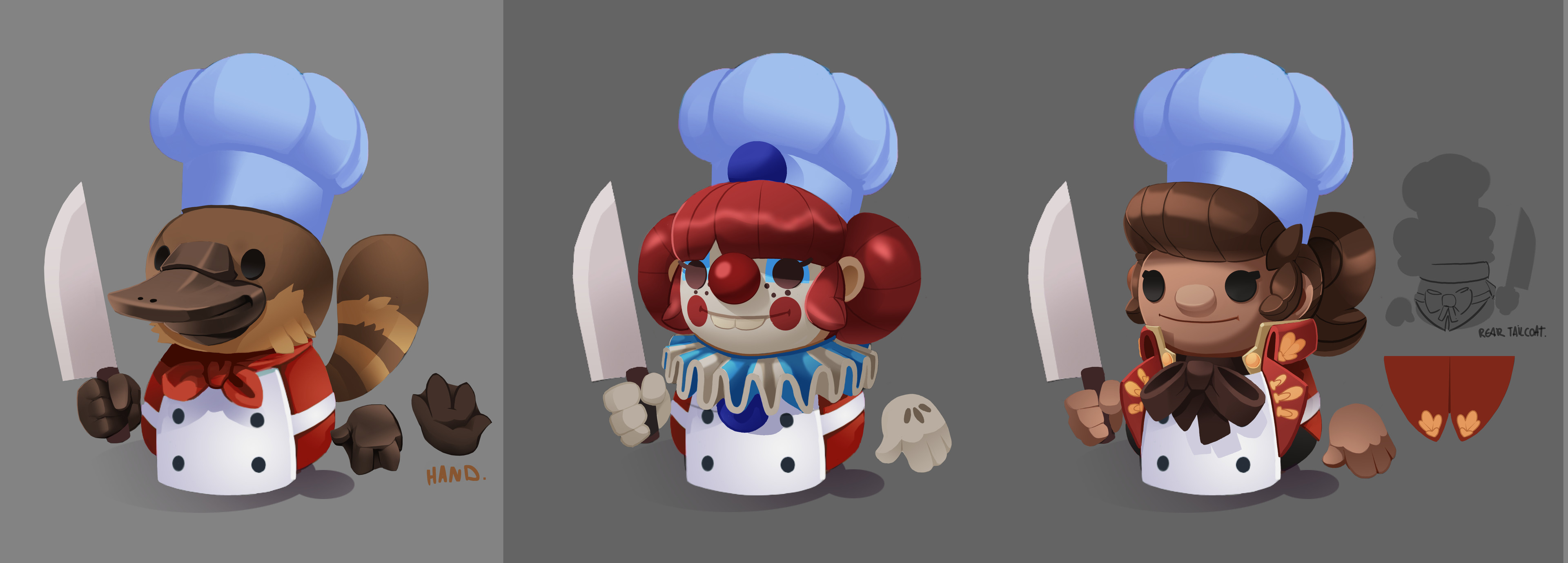 Luke Viljoen - Overcooked 2 Concepts Characters/Environments