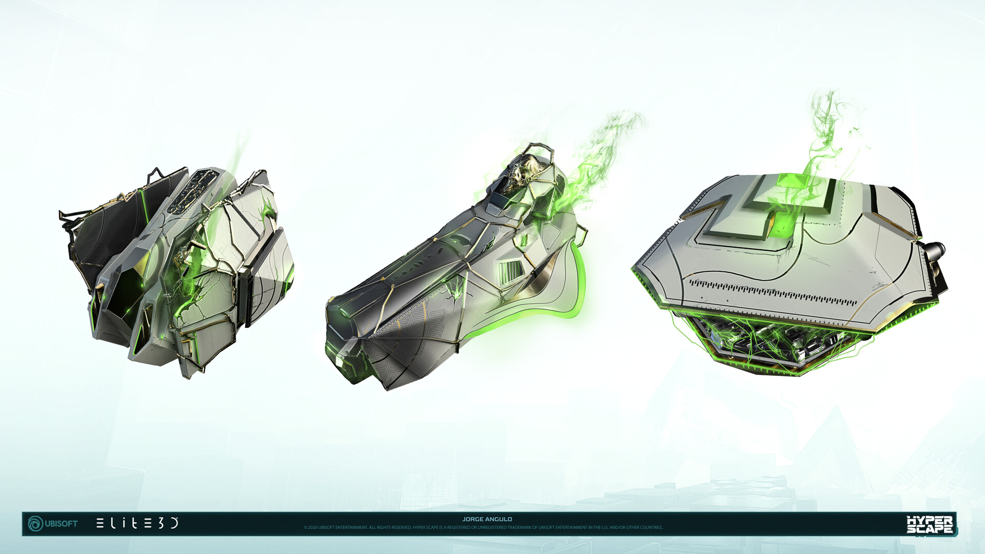 Jorge Angulo - Hyper Scape | Mondragon mummy battle insertion pod concept art