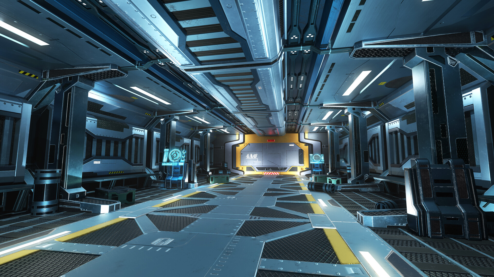 ArtStation - Sci-fi Hallway