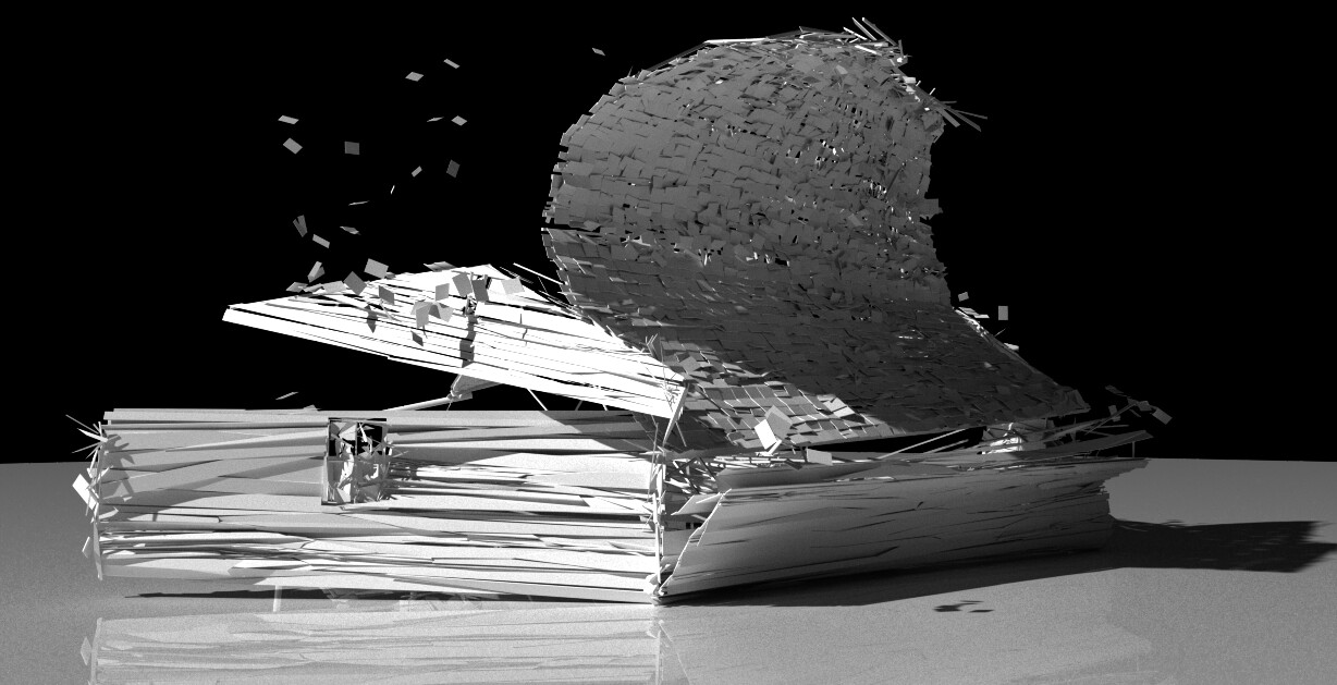 Edmond Boulet-Gilly - RBD - Operation Teapot Apple-2 Recreated in Houdini