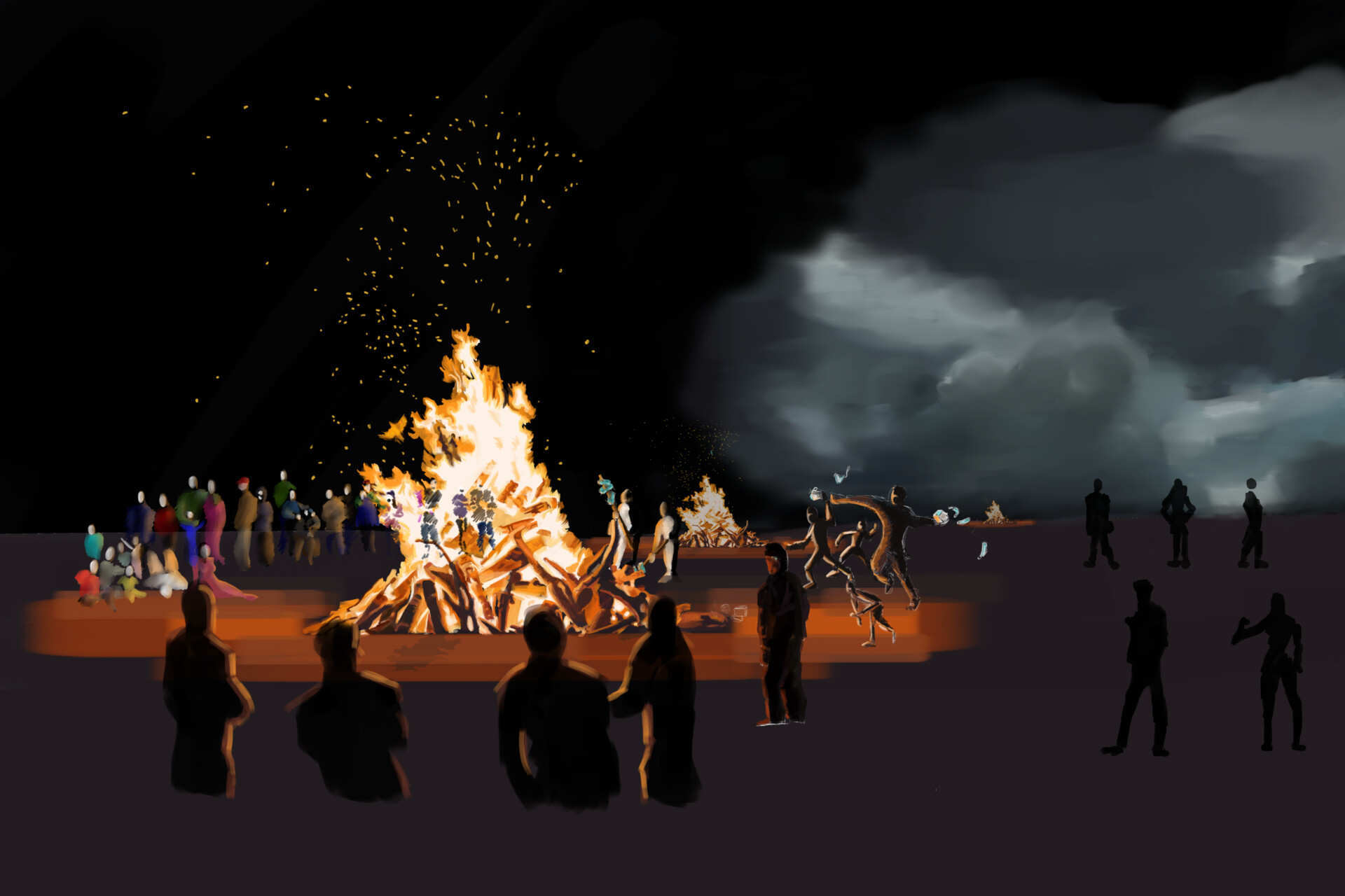 ArtStation - Bonfire of our Insanity