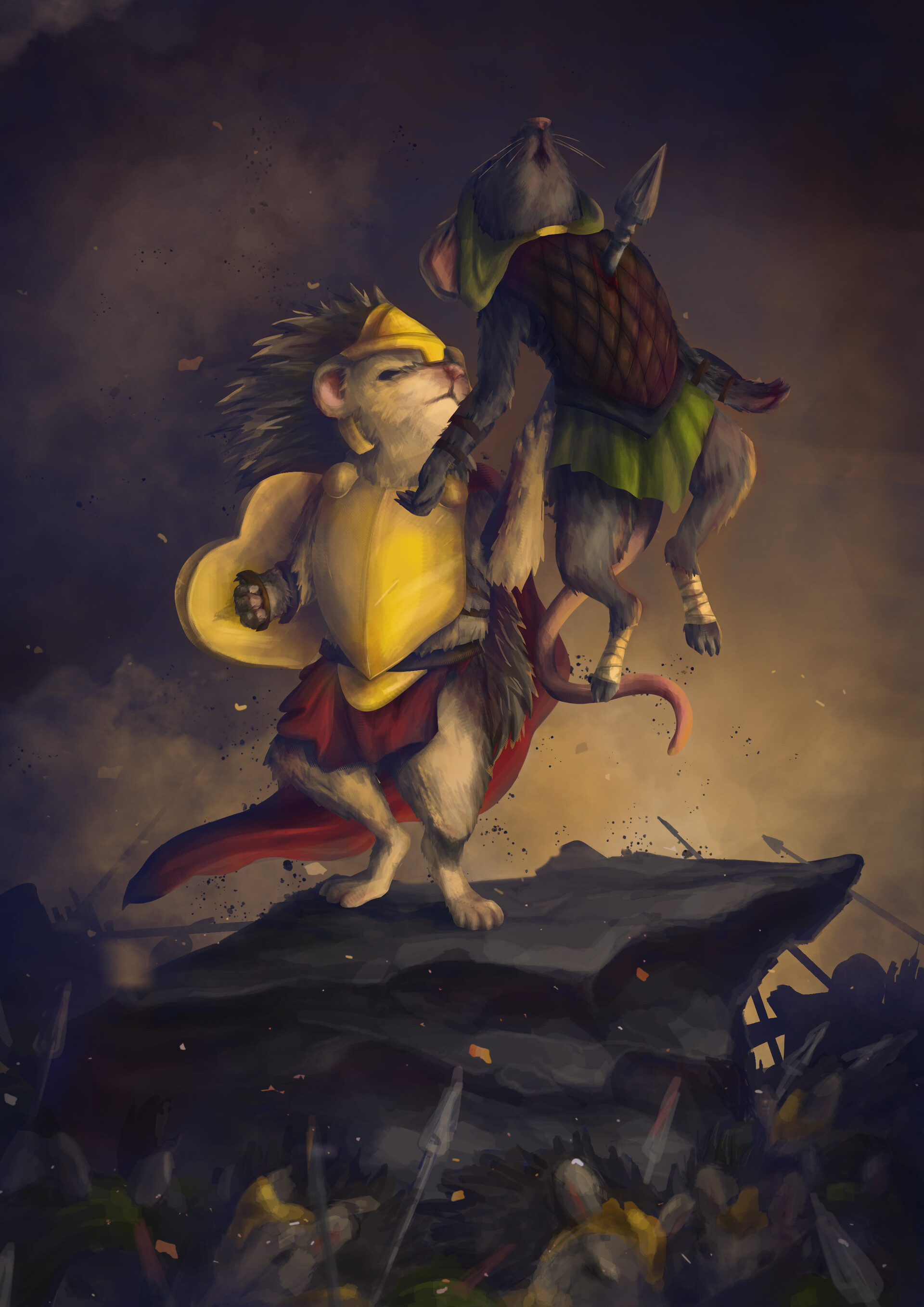 ArtStation - Hedgehog warrior