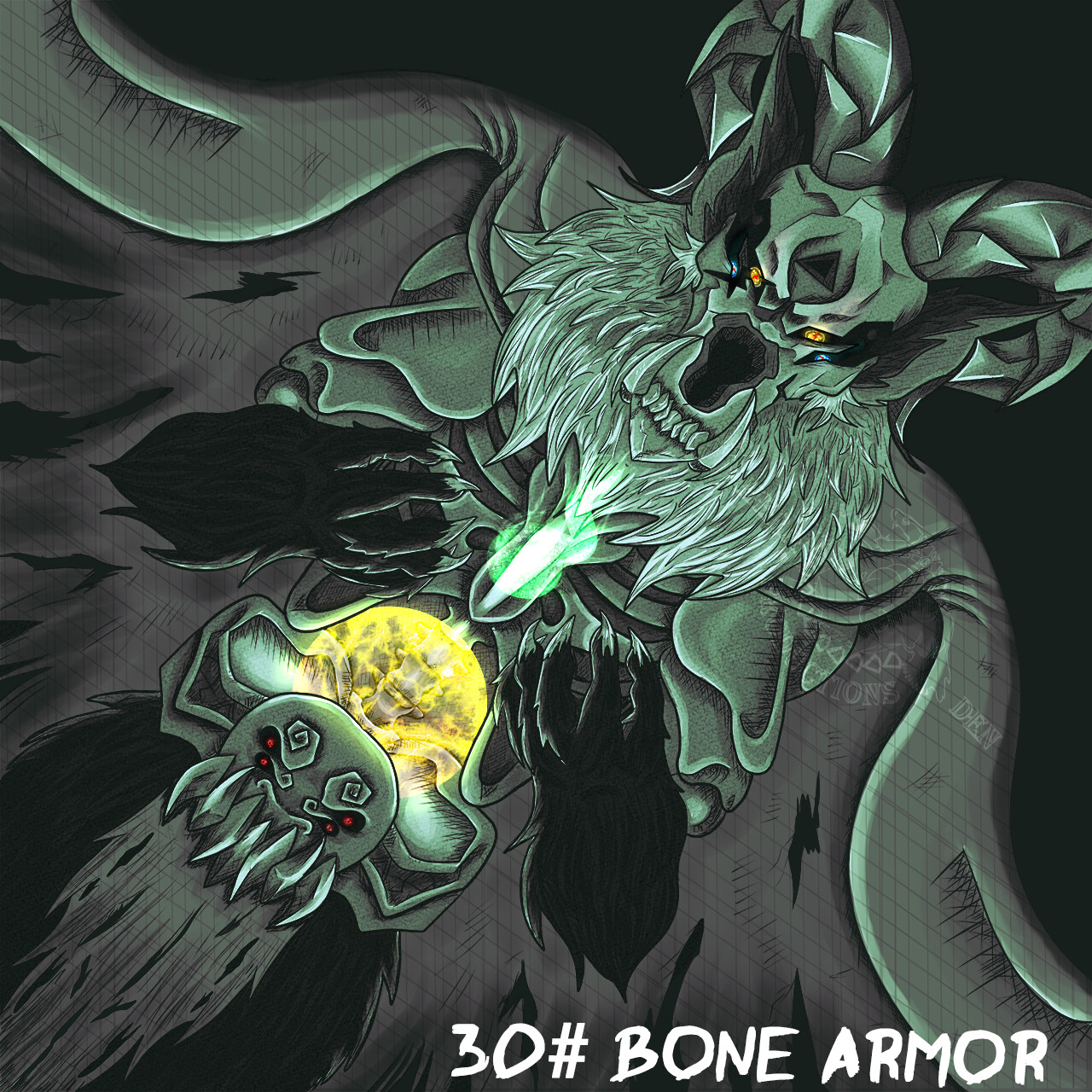 ArtStation - Monstober Challenge Day 30: Bone Armor