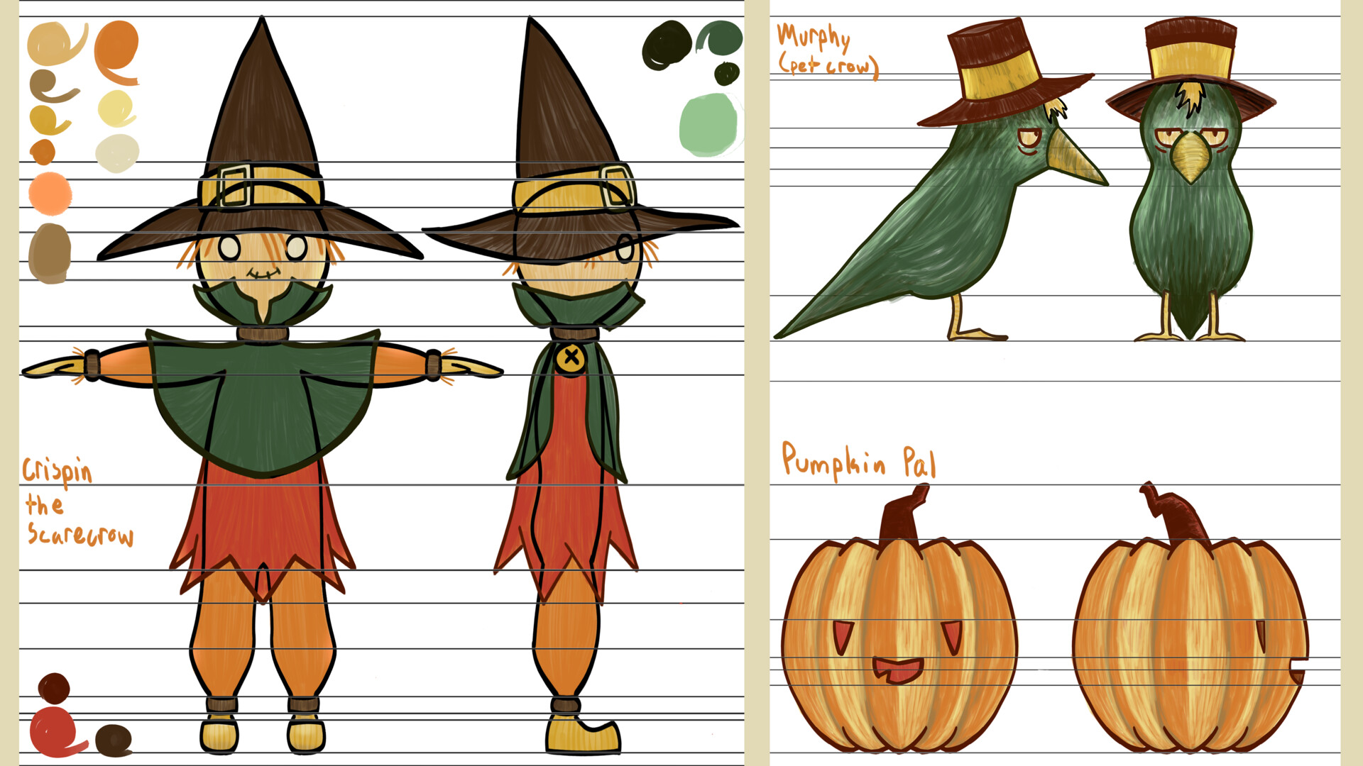 ArtStation - Scarecrow Character Sheet