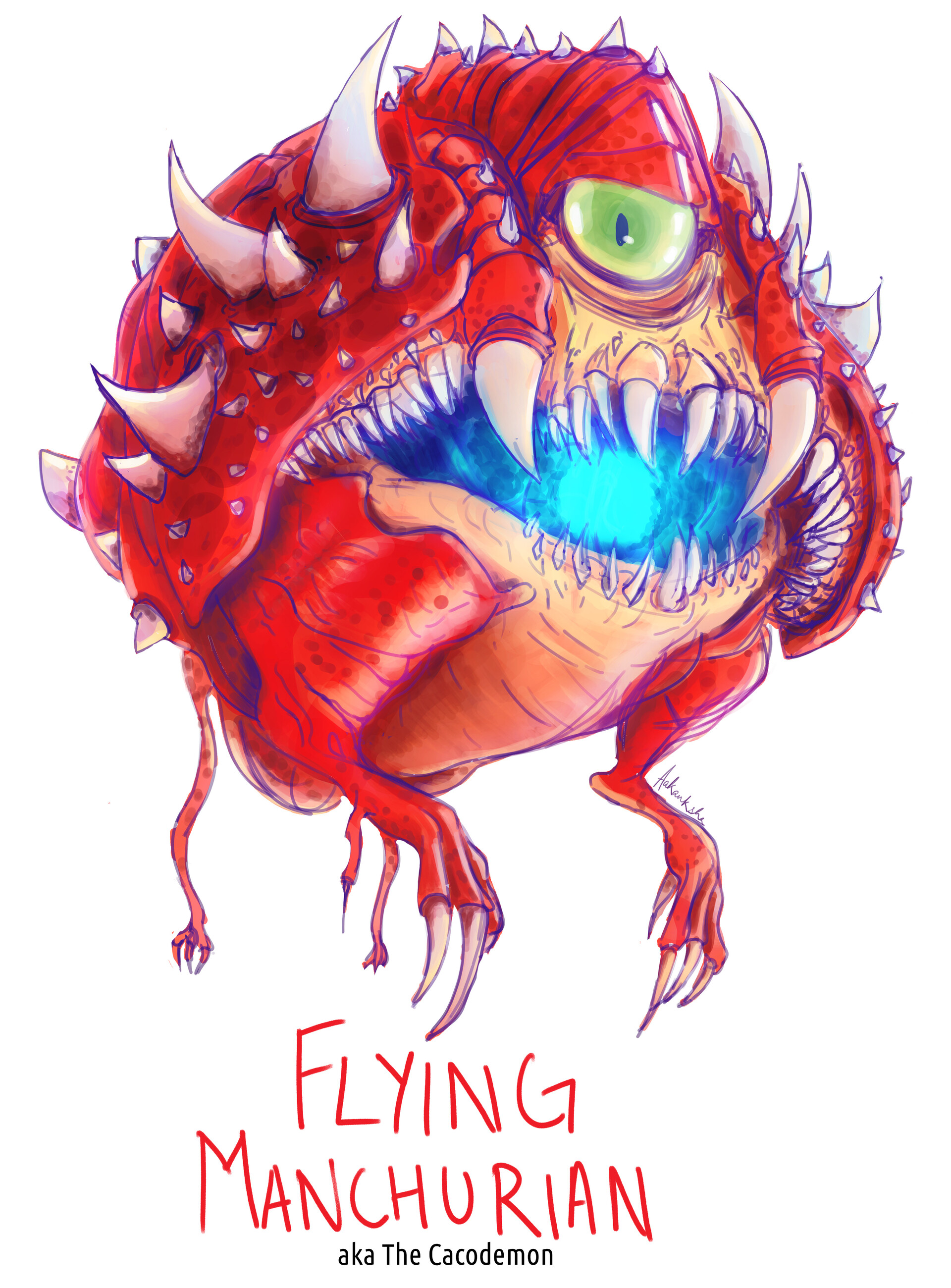 ArtStation - Cacodemon and Pain Elemental - Doom Eternal Villains, Aakanksha Sharma