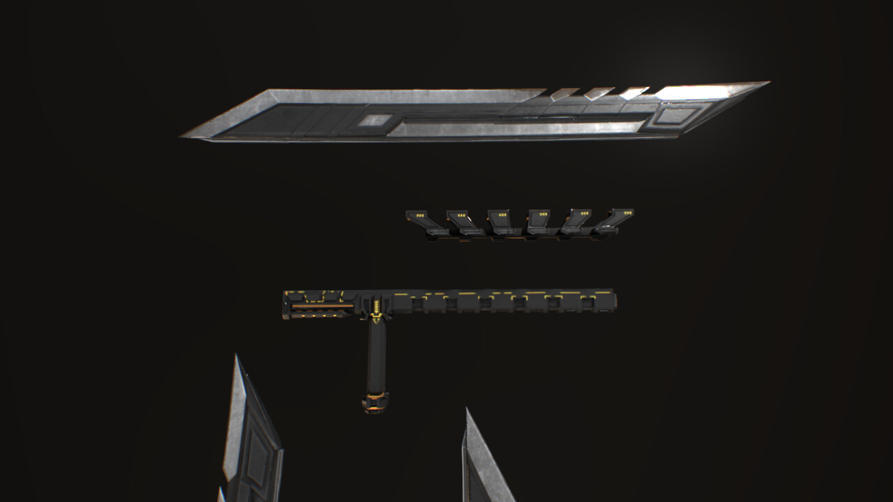 Alexander Frizen(NaRkoMaN) - Cyberpunk 2077 tonfa with a blade