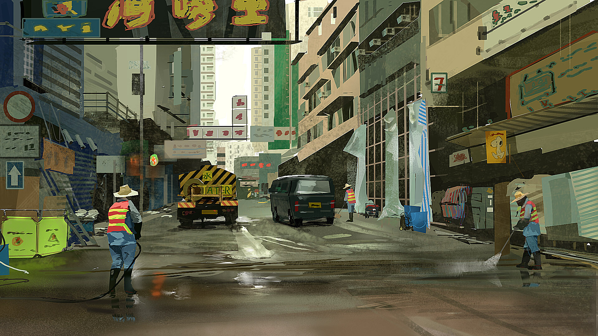 ArtStation - Clean the streets