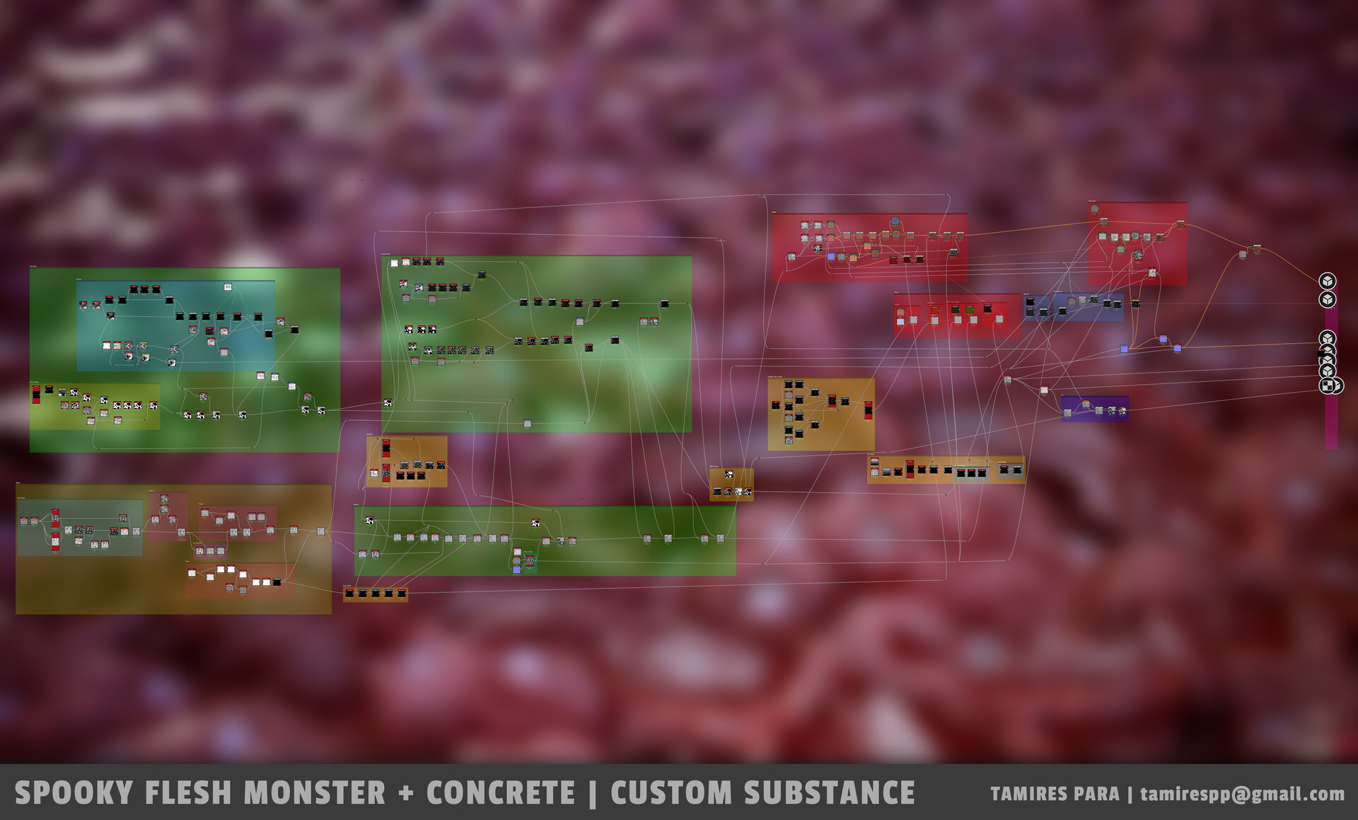 Tamires Para - Spooky Flesh Monster + Concrete [PBR Material]