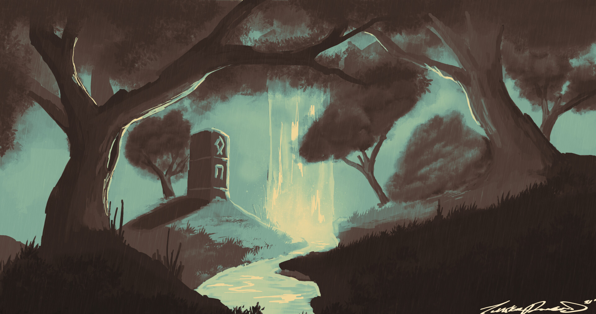 ArtStation - Nature Background Luminary Concept