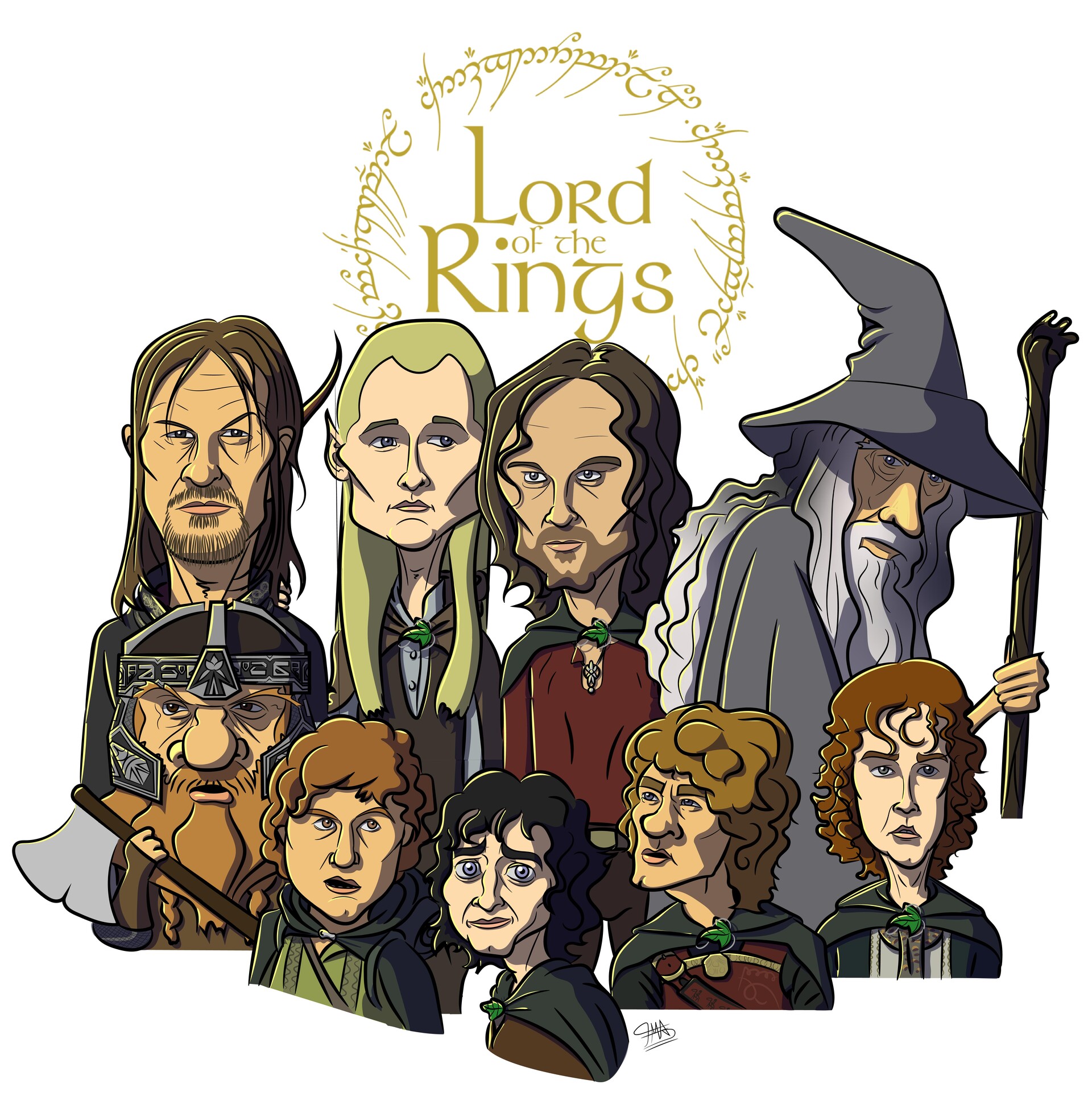 ArtStation - The Fellowship of the Ring