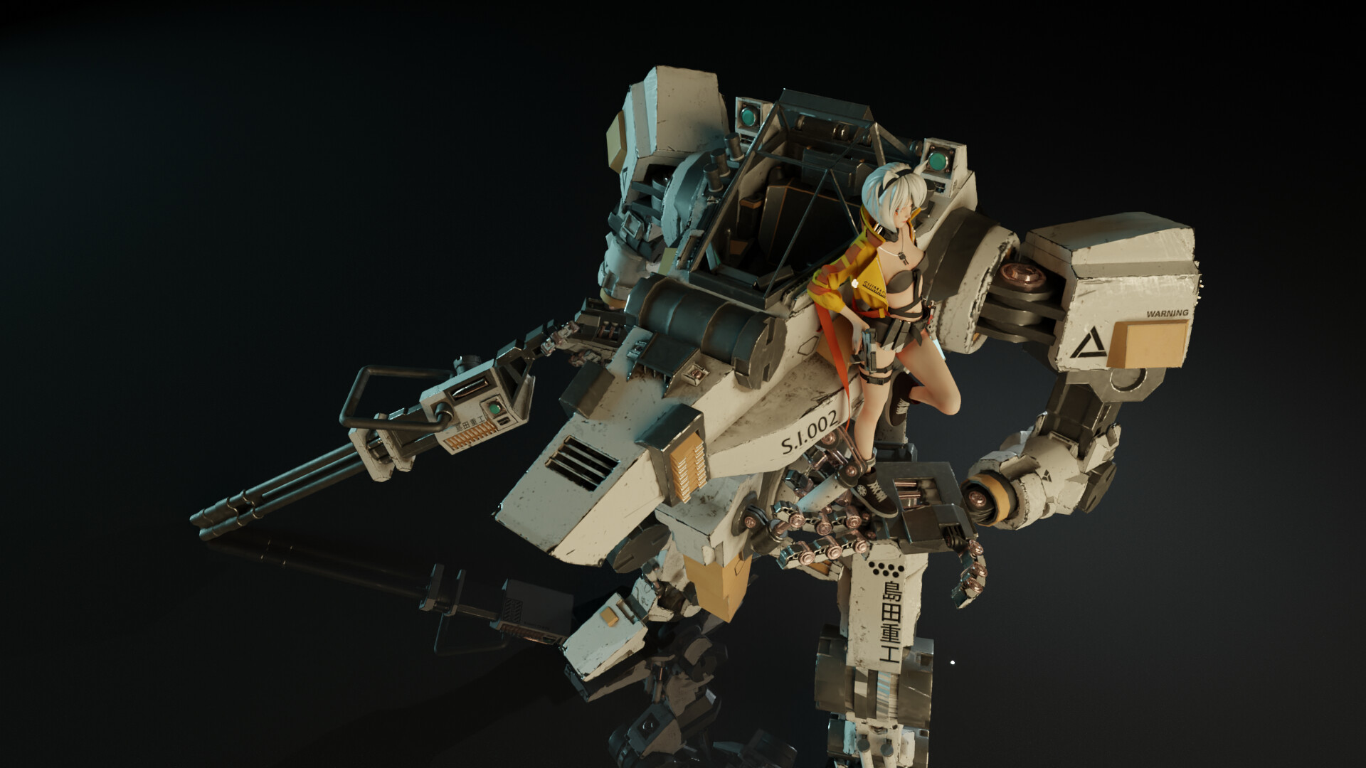 ArtStation - mech and pilot